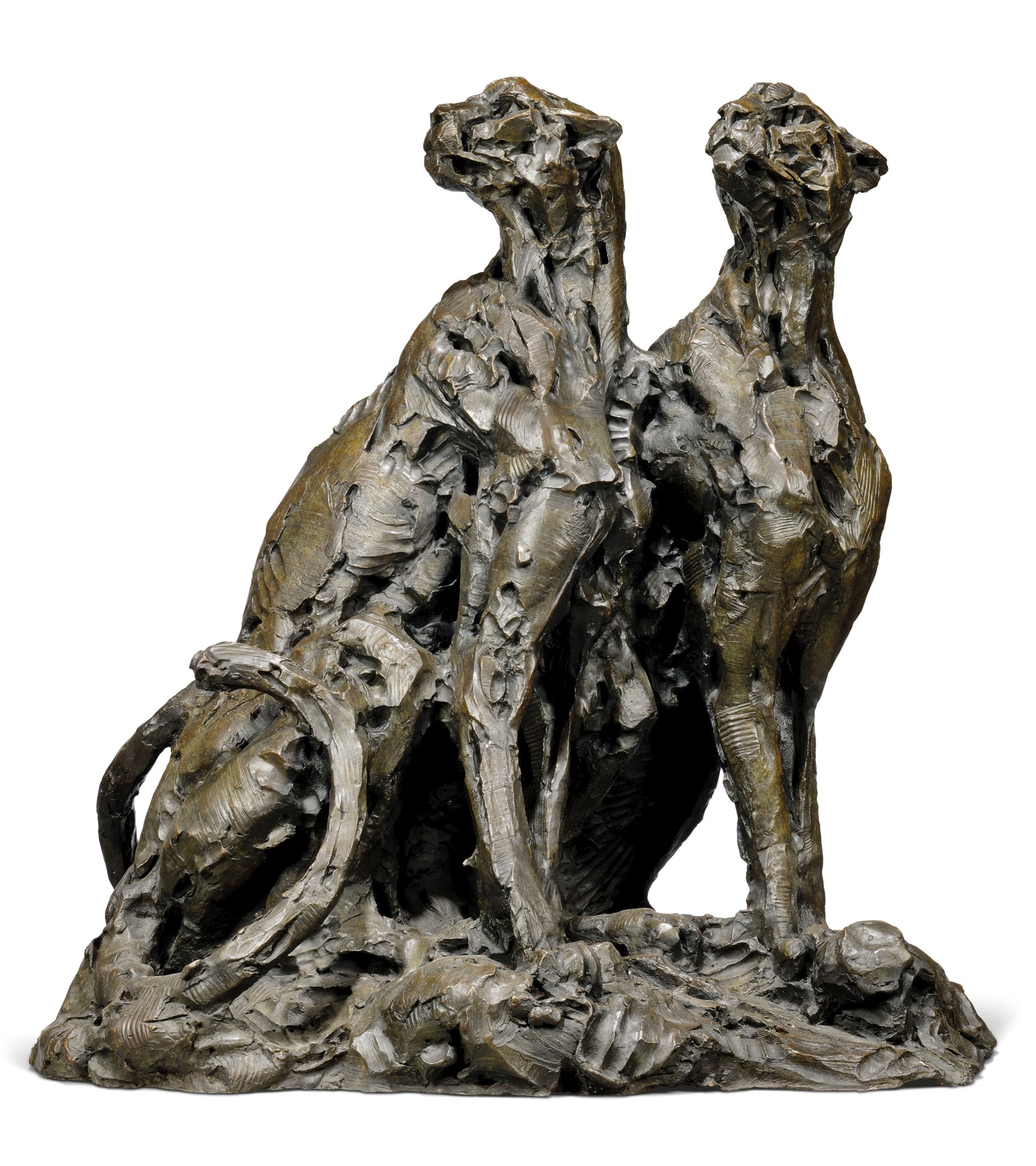 Dylan Lewis (b. 1964), Sitting cheetah pair | Christie's