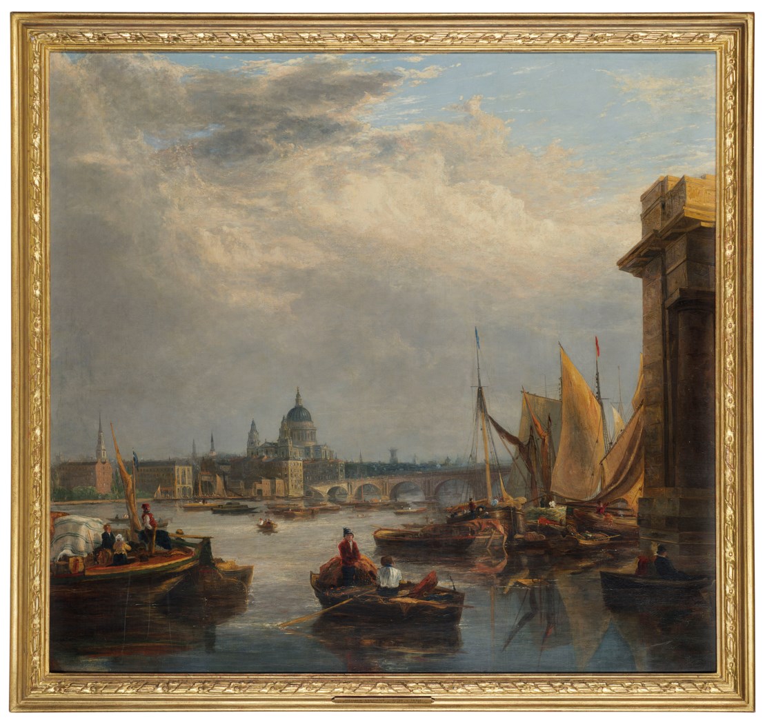 George Vincent (British, 1796-1831), St. Paul's from the Surrey side of ...