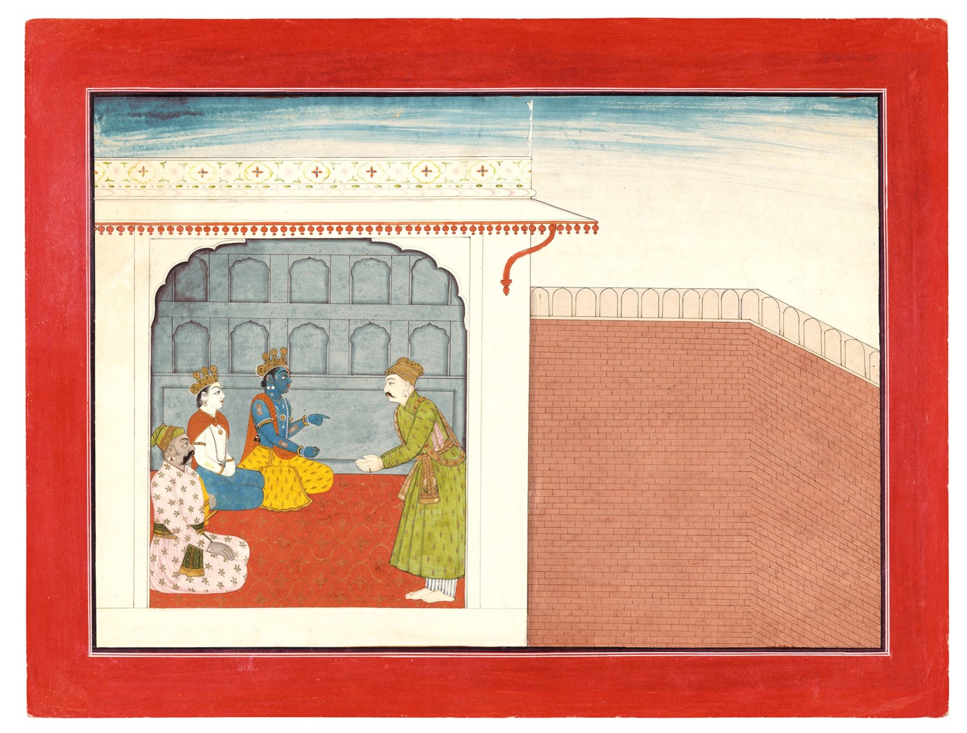 AN ILLUSTRATION FROM THE 'LARGE' GULER-BASOHLI BHAGAVATA PURANA SERIES ...