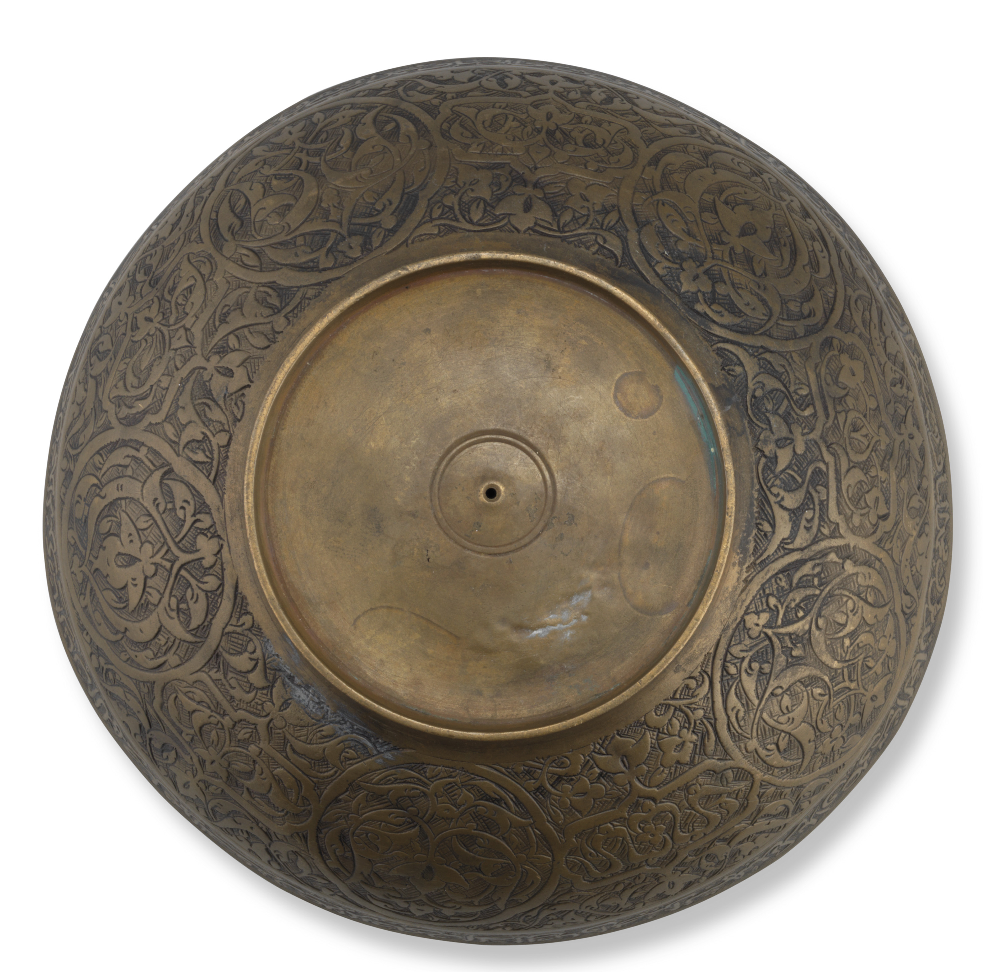 A BRASS MAGIC BOWL