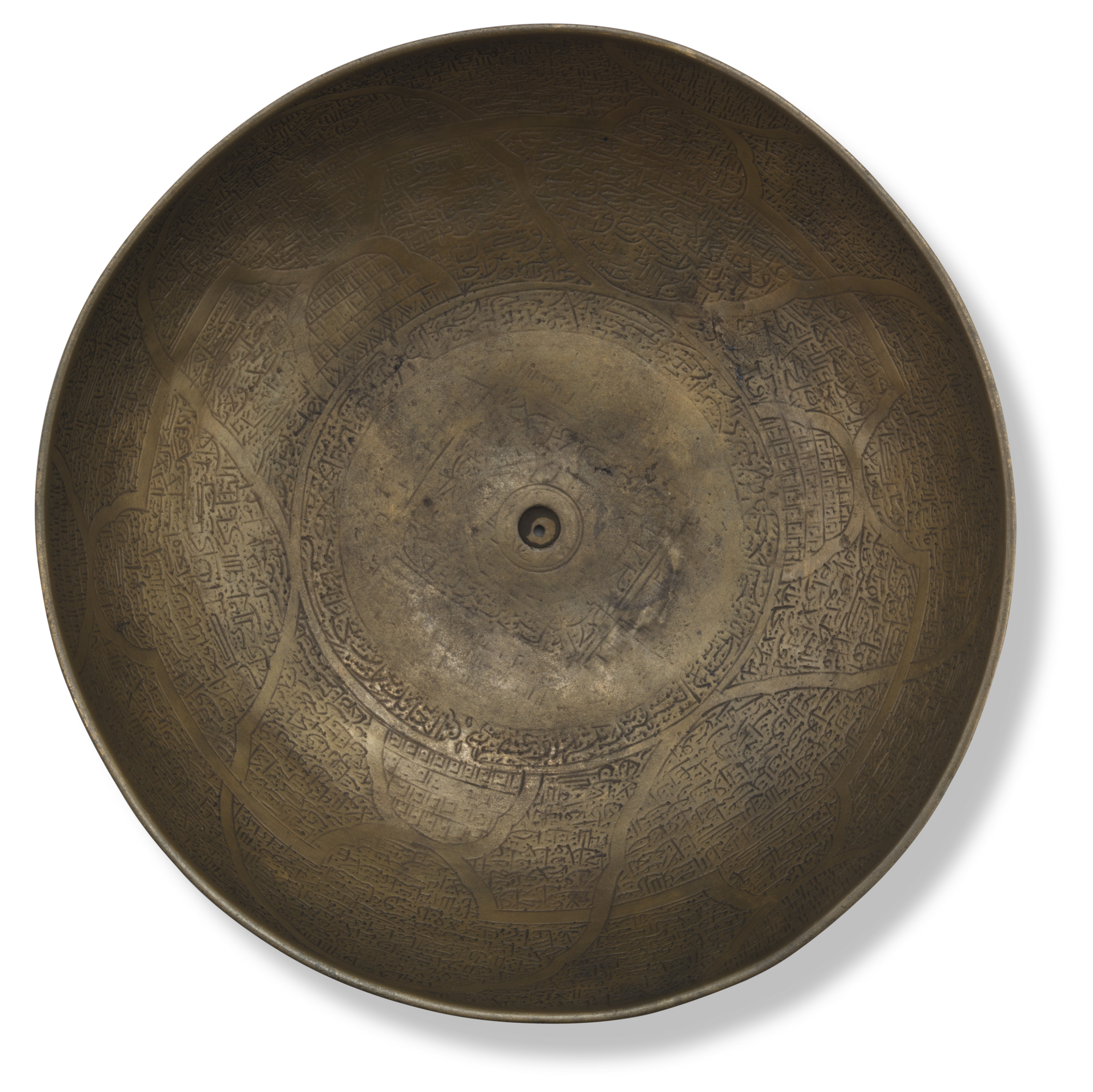 A BRASS MAGIC BOWL