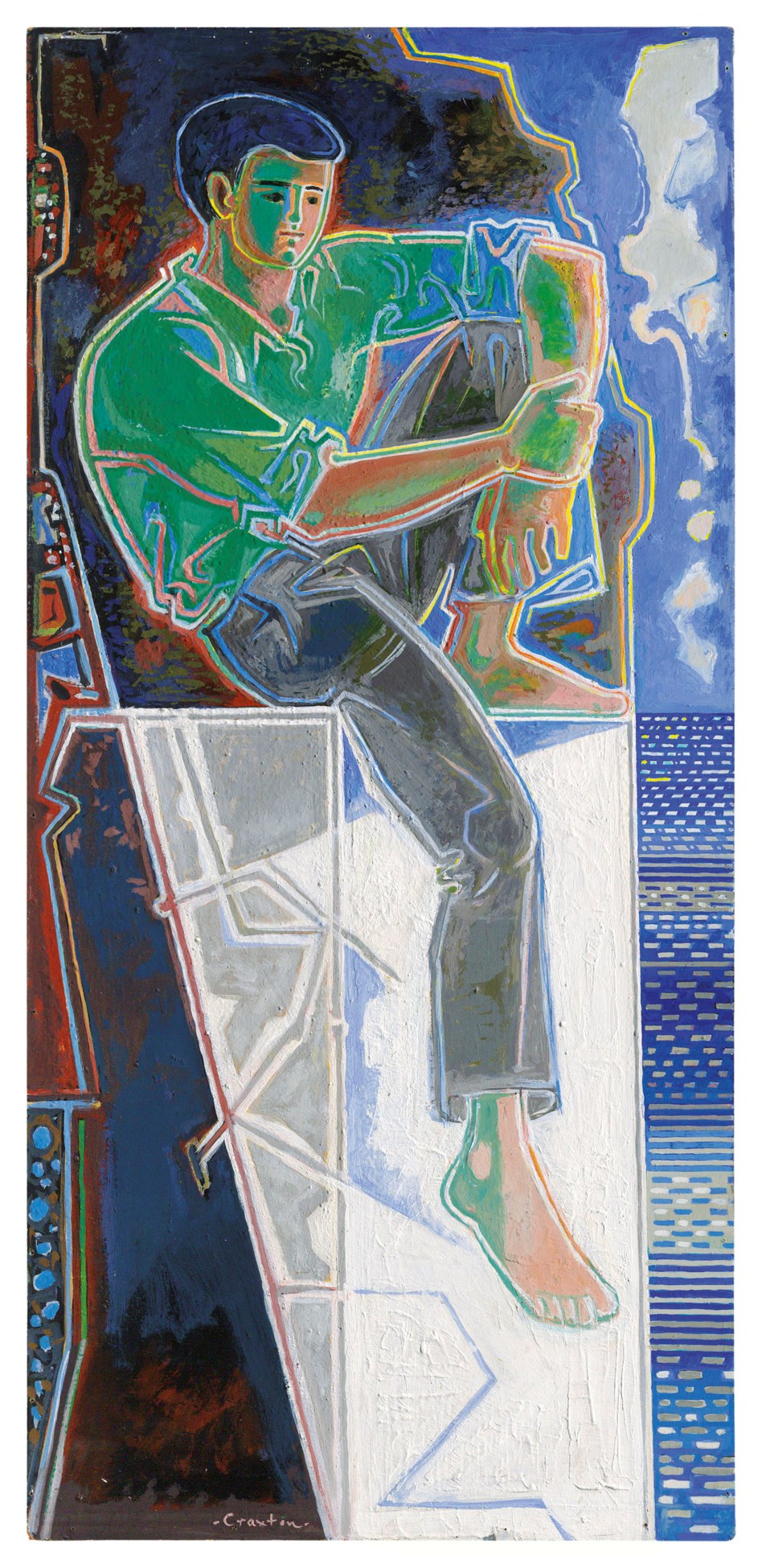 John Craxton, R.A. (1922-2009), Boy on a Wall | Christie's