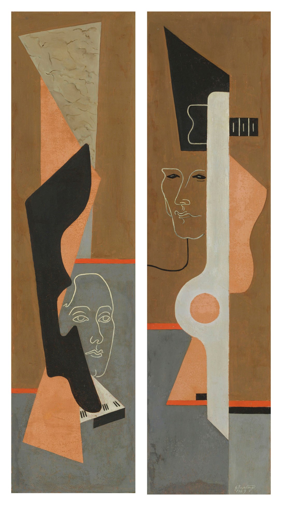 John Banting (1902-1972), Abstract Masks; diptych | Christie's