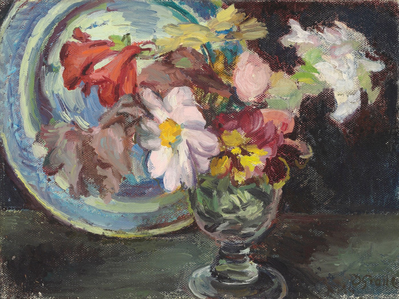 Duncan Grant (1885-1978), Still-Life with Dahlias in a Glass | Christie's