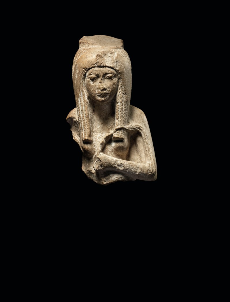 AN EGYPTIAN LIMESTONE BUST OF THE PRINCESS HENUT-TANEB