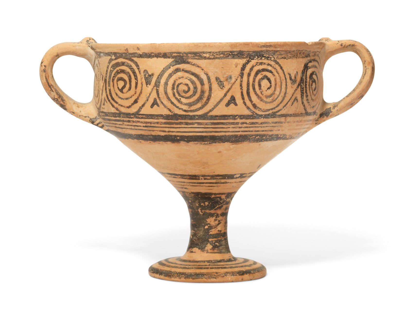 A MYCENAEAN POTTERY KYLIX , LATE HELLADIC III, CIRCA 1400-1100 B.C ...