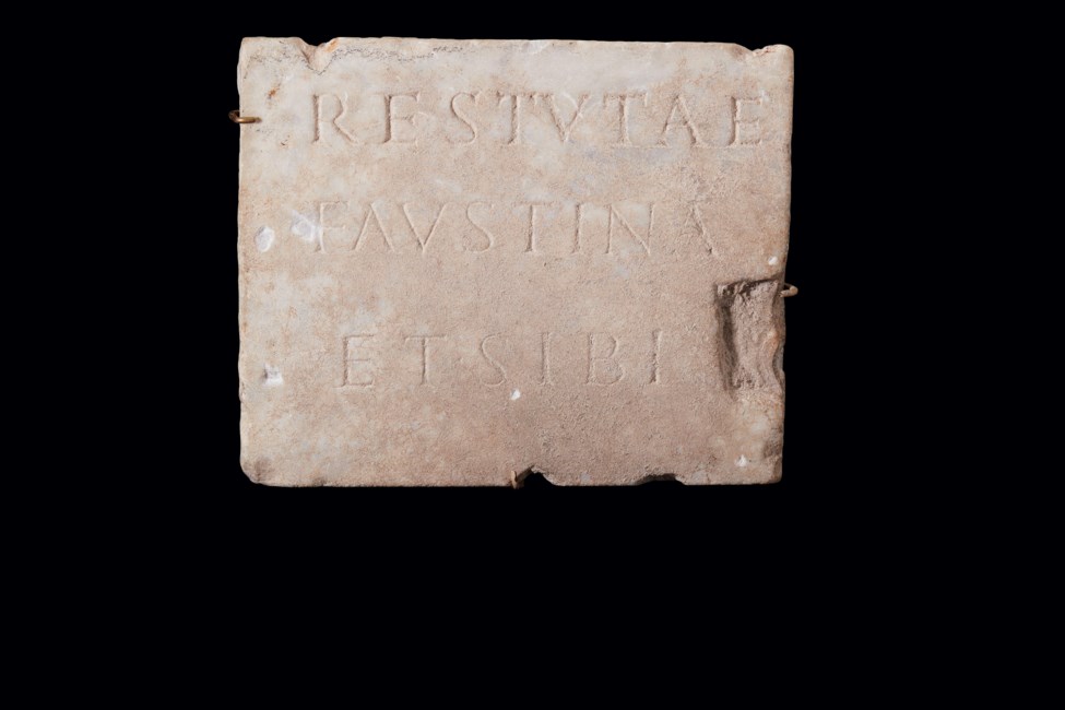 A ROMAN MARBLE FUNERARY PLAQUE, CIRCA 50-150 A.D. | Christie's