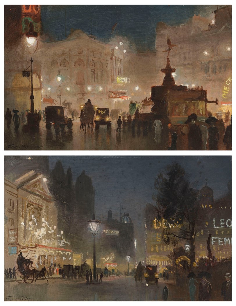 George Hyde Pownall (1876-1932), Piccadilly Circus; and The Empire ...