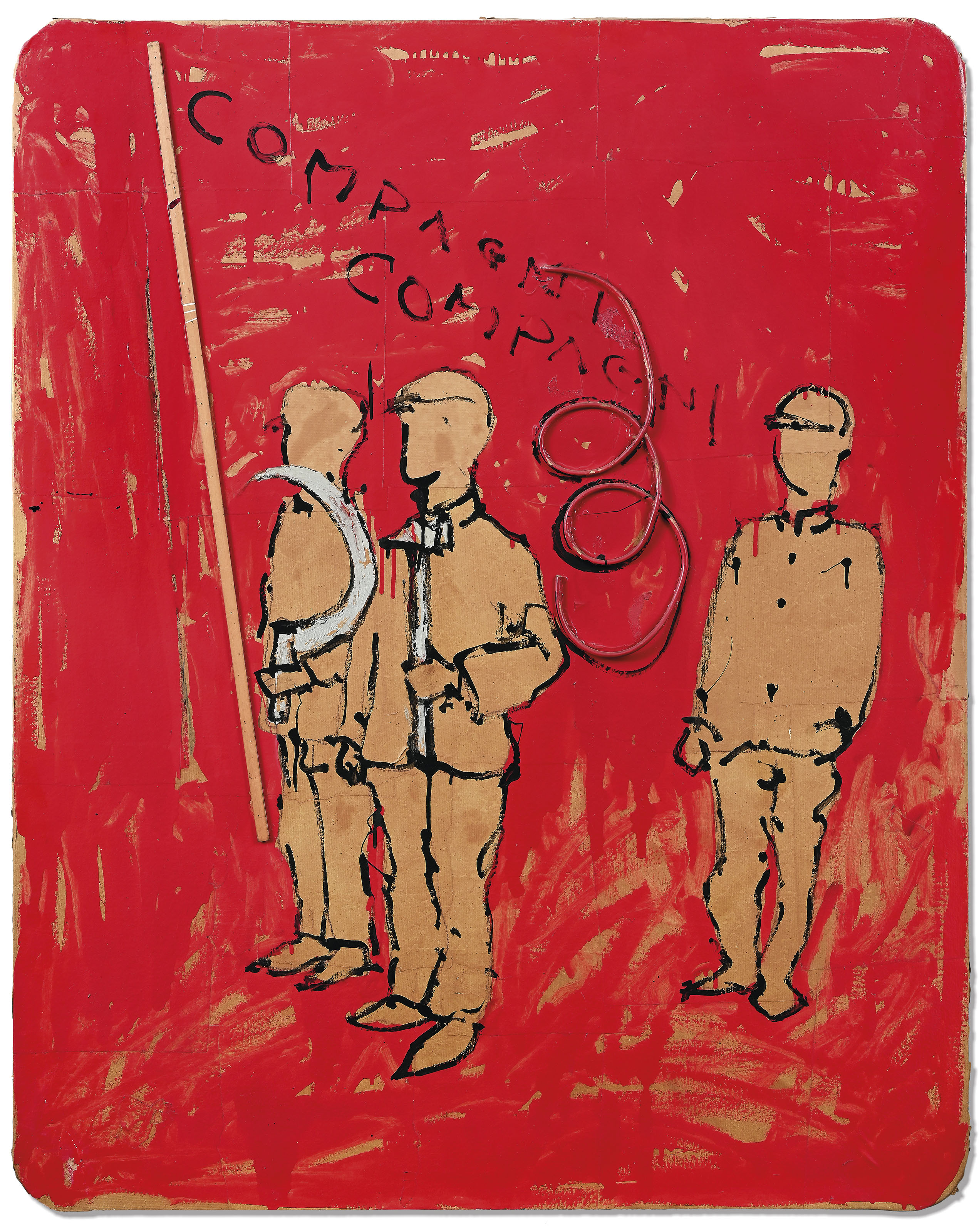 Mario Schifano (1934-1998) , Compagni Compagni (Comrades Comrades ...