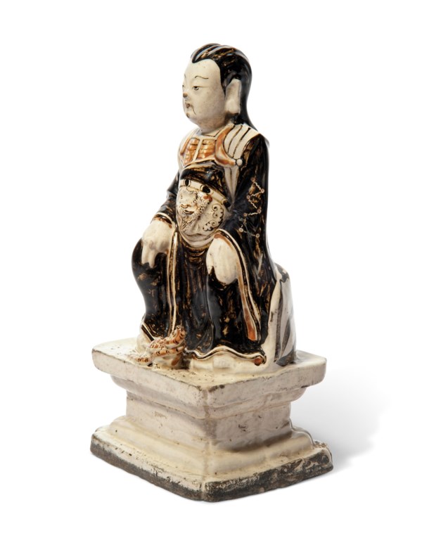 A CIZHOU FIGURE OF ZHENWU, 15TH CENTURY | Christie’s
