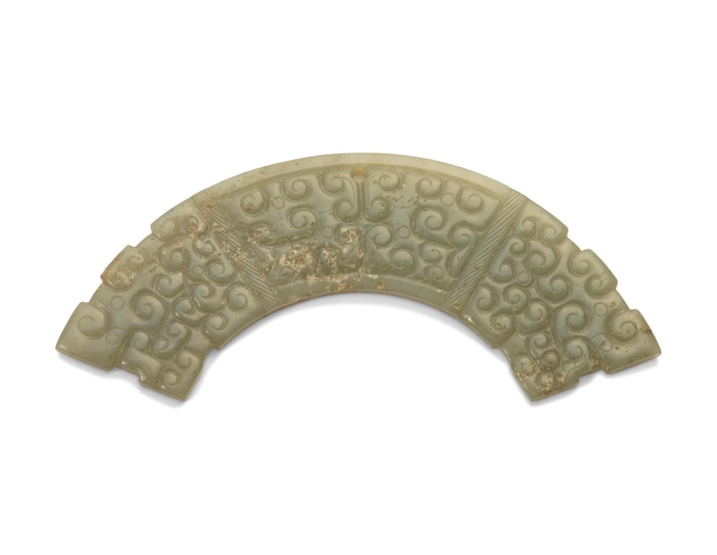 A CELADON JADE HUANG, EASTERN ZHOU-WARRING STATES PERIOD 8TH-3RD ...
