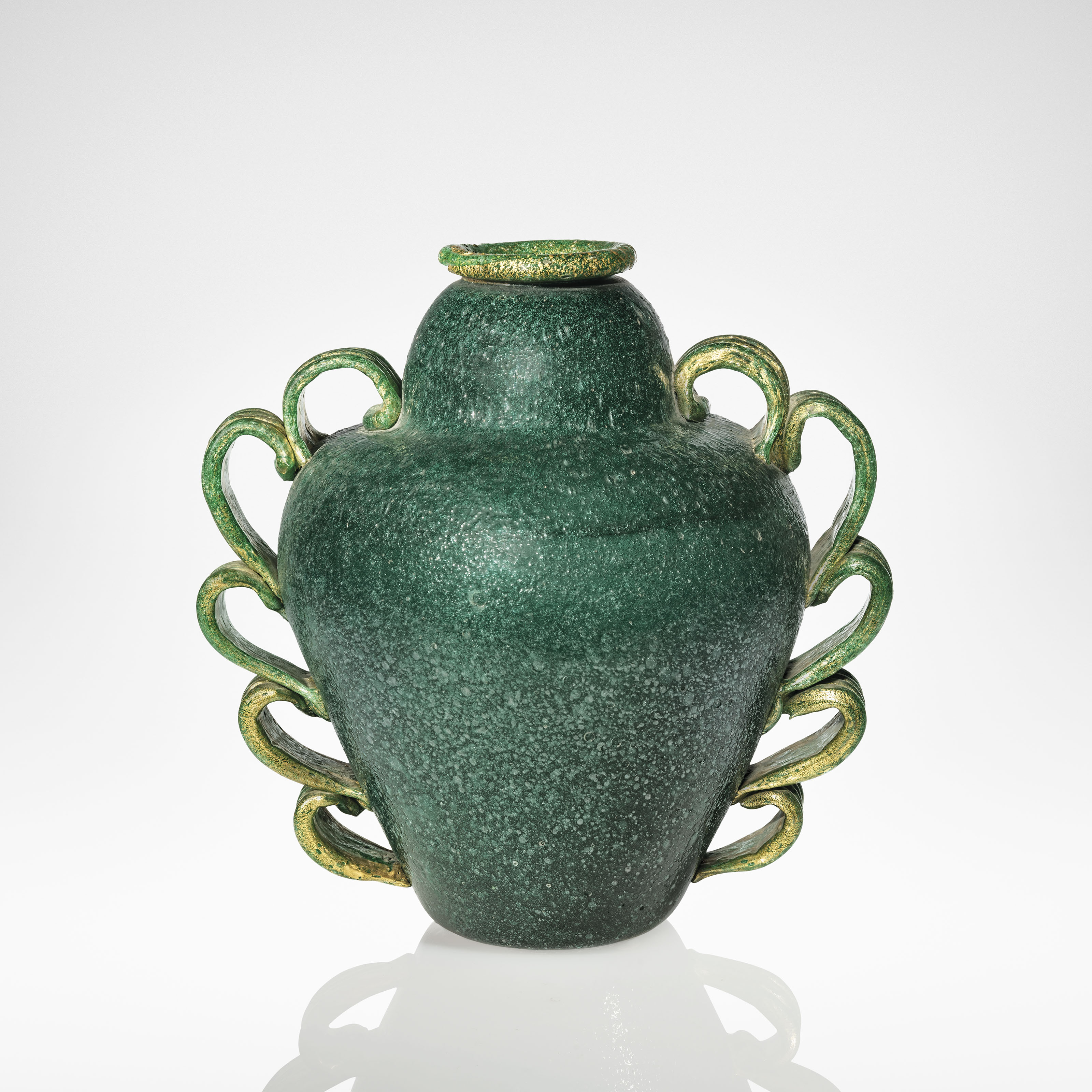NAPOLEONE MARTINUZZI; VENINI Rare glass vase - auctions & price archive
