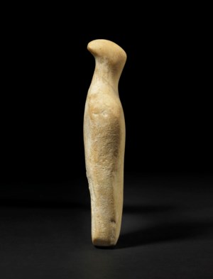 A CYCLADIC MARBLE ABSTRACT SCHEMATIC IDOL, APEIRANTHOS TYPE, EARLY ...
