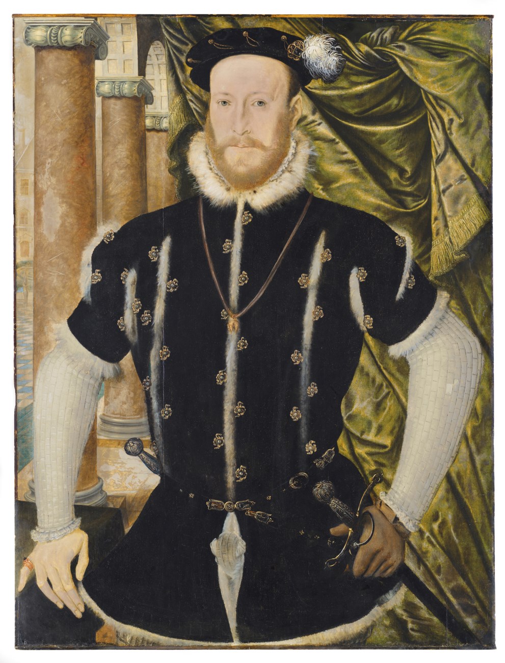 Flemish School, circa 1550, Portrait of a knight of the Order of the ...