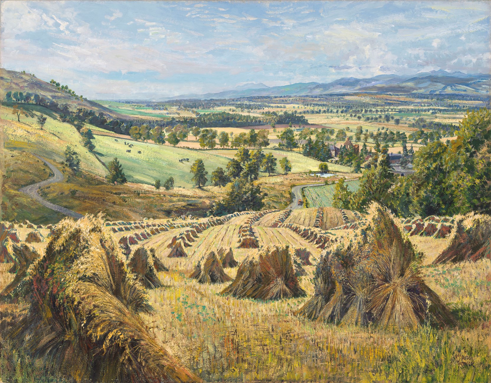 James McIntosh Patrick, R.S.A., R.O.I. (1907-1998), The hayfield ...