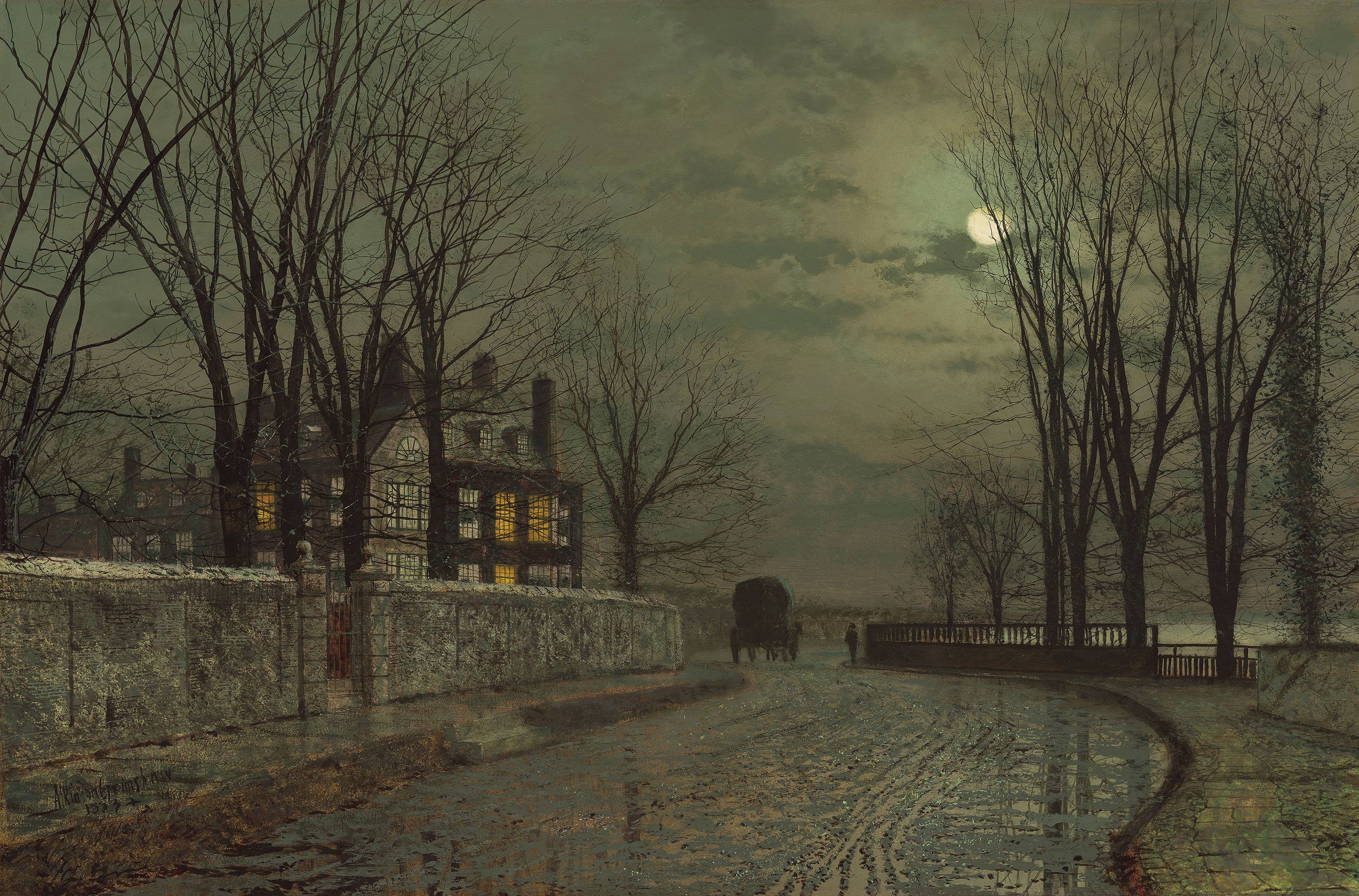 John Atkinson Grimshaw (1836-1893) , The Turn of the Road | Christie's