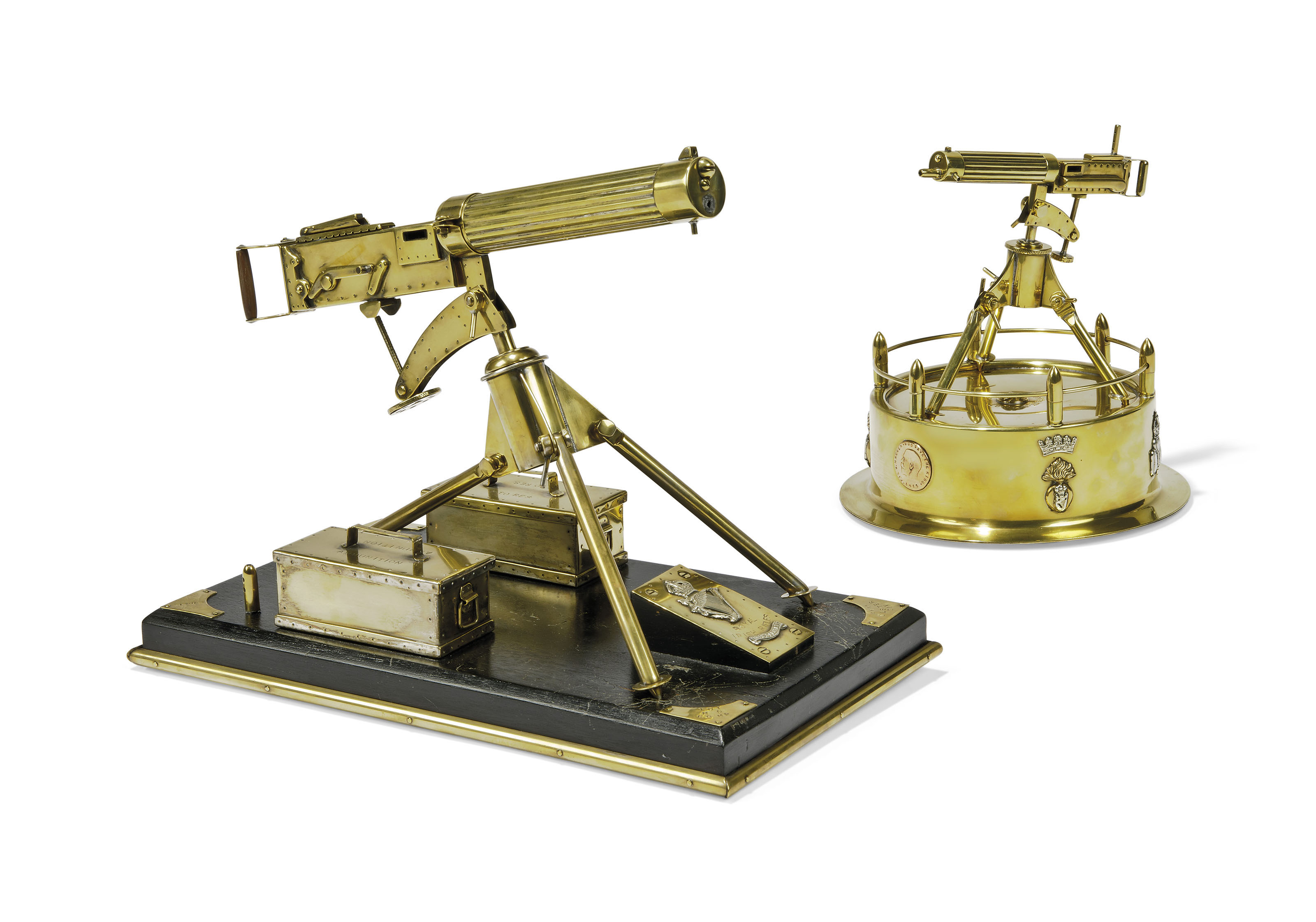 A BRASS MODEL OF A FIRST WORLD WAR VICKERS MACHINE GUN - auctions ...