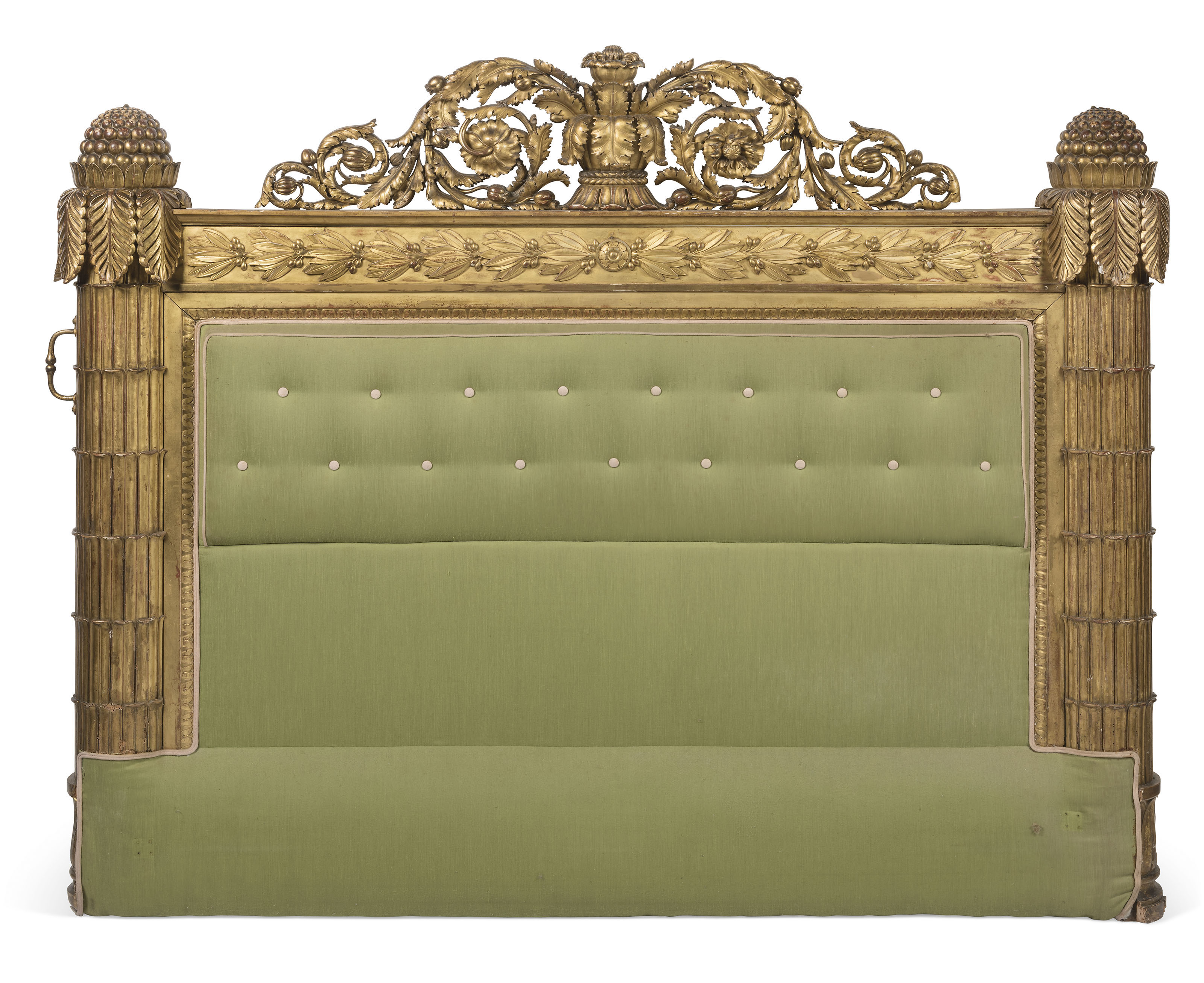 A REGENCY GILTWOOD HEADBOARD