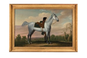 Attributed to Thomas Stringer (1722-1790), 'Le Petit Mailer', a bay ...