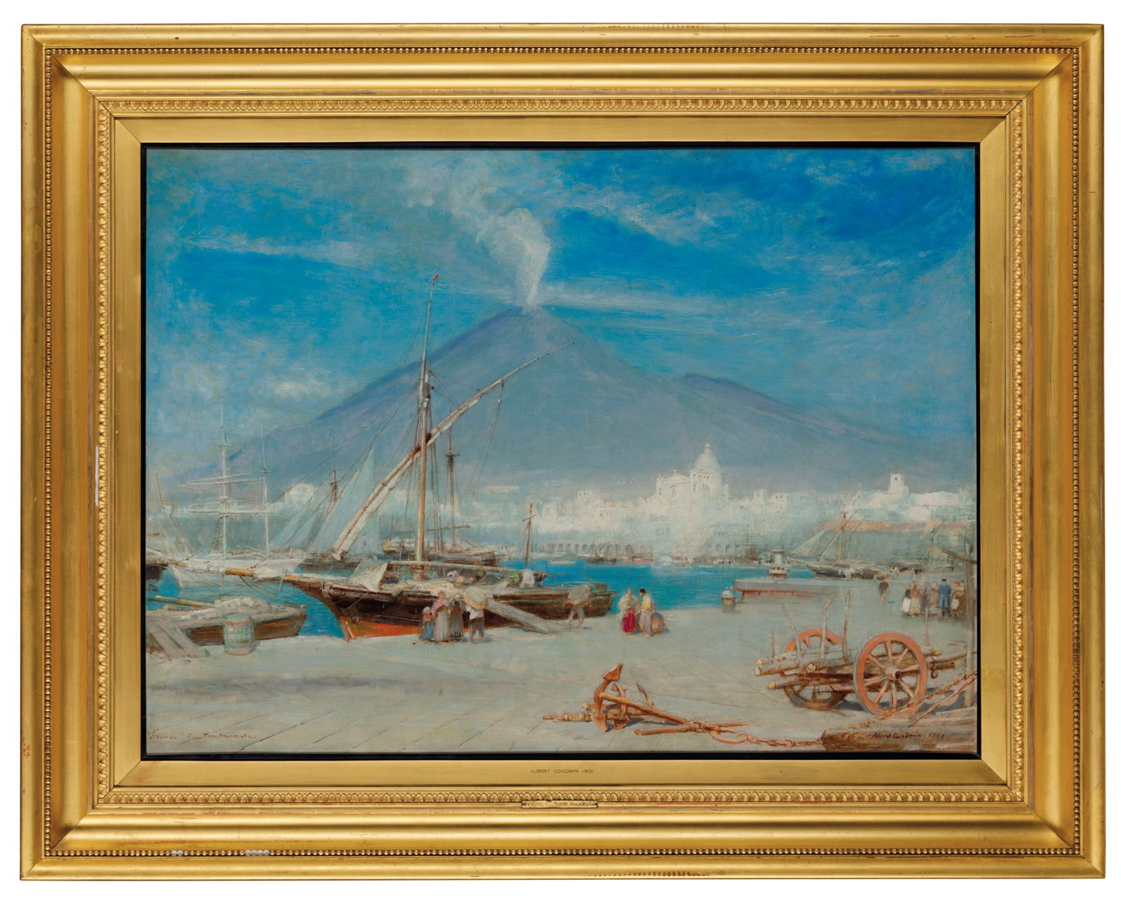 Albert Goodwin, R.W.S. (1845-1932), Vesuvius from Torre Annunziata ...