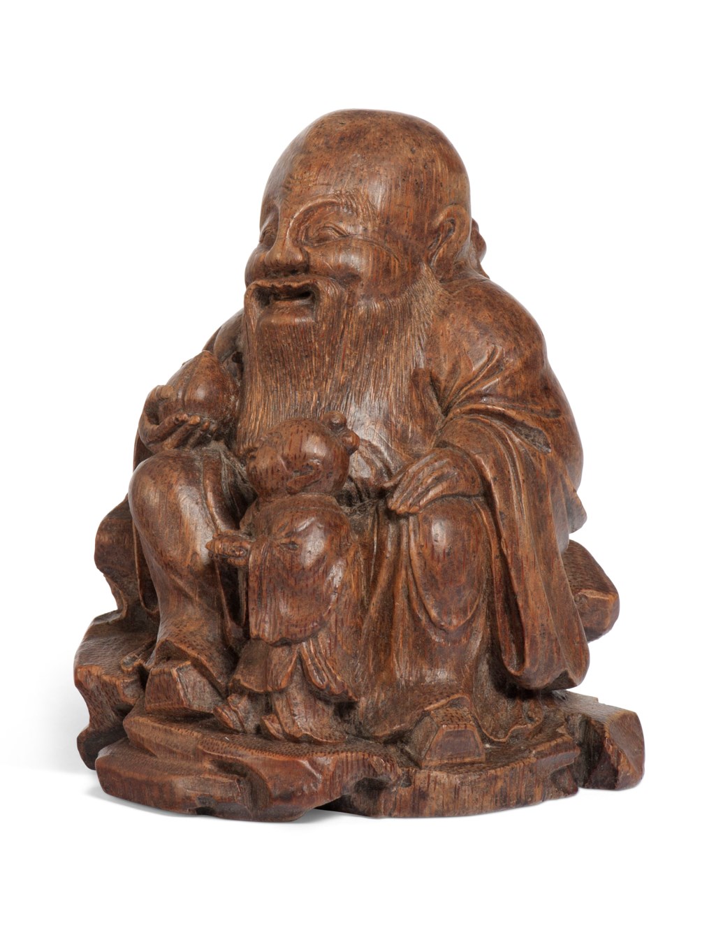 A CARVED BAMBOO FIGURE OF SHOULAO, 17TH-18TH CENTURY | Christie’s