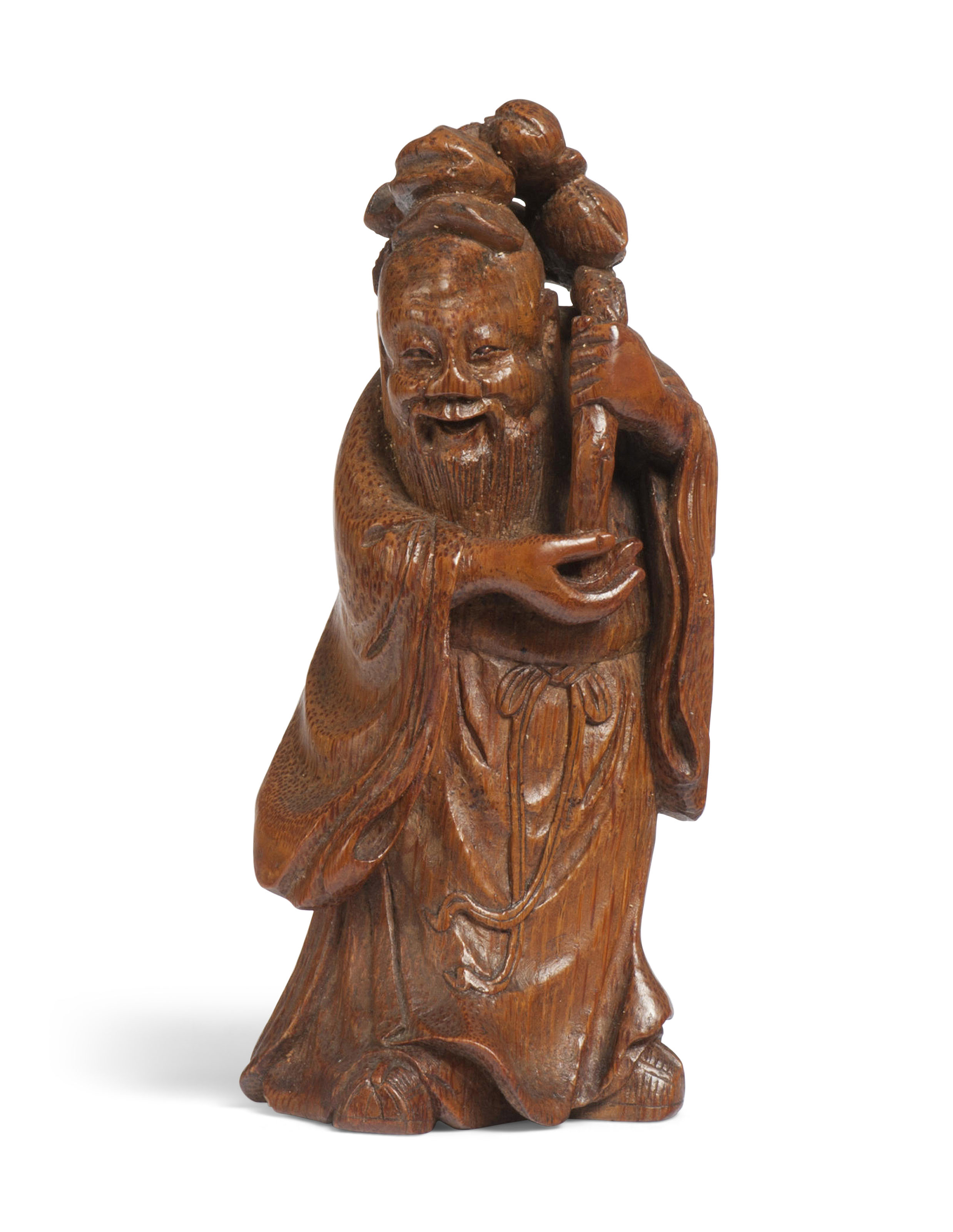 A SMALL BAMBOO CARVING OF SHOULAO, 18TH CENTURY | Christie’s