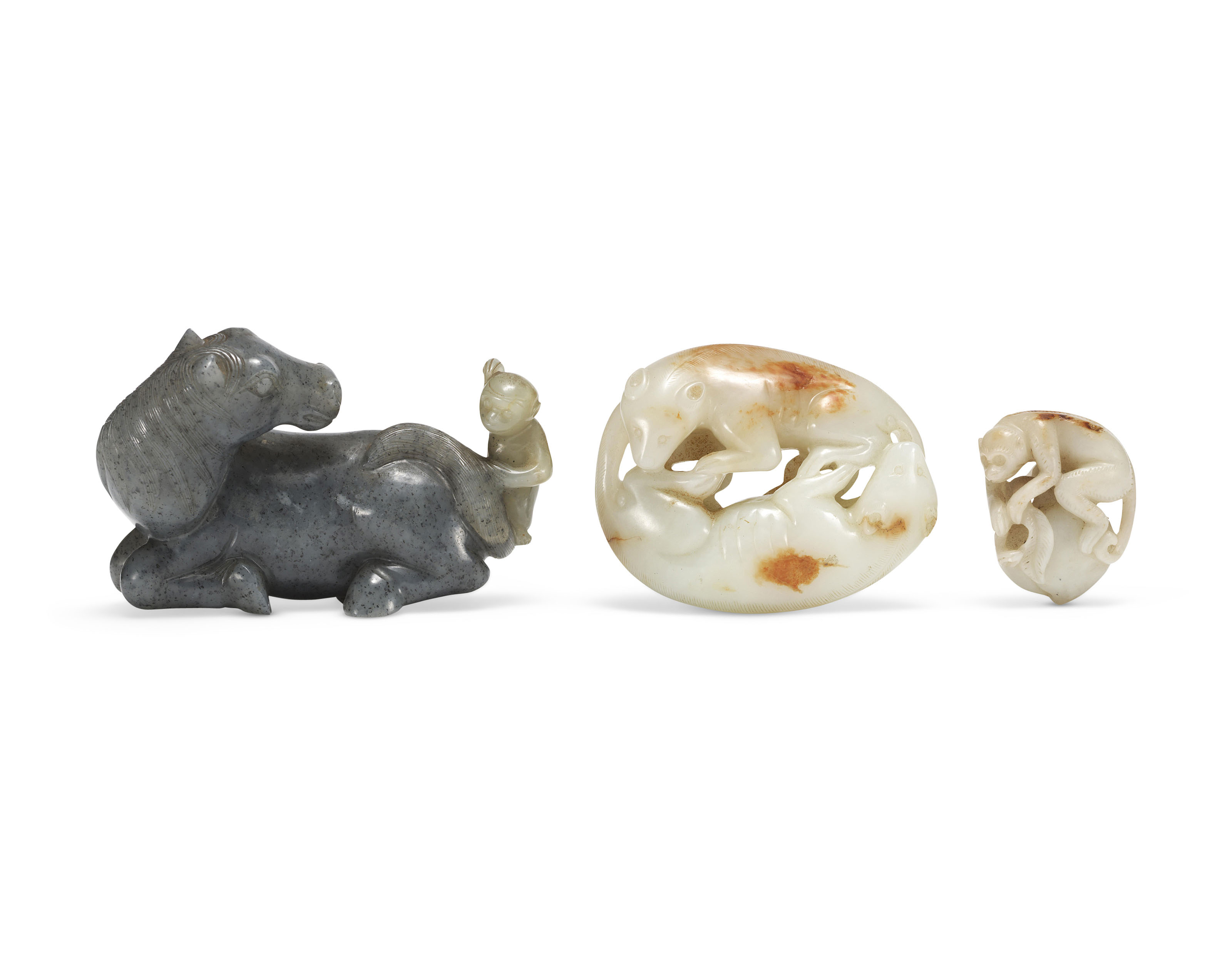THREE JADE 'ANIMAL' GROUPS, 18TH TO 20TH CENTURY | Christie’s