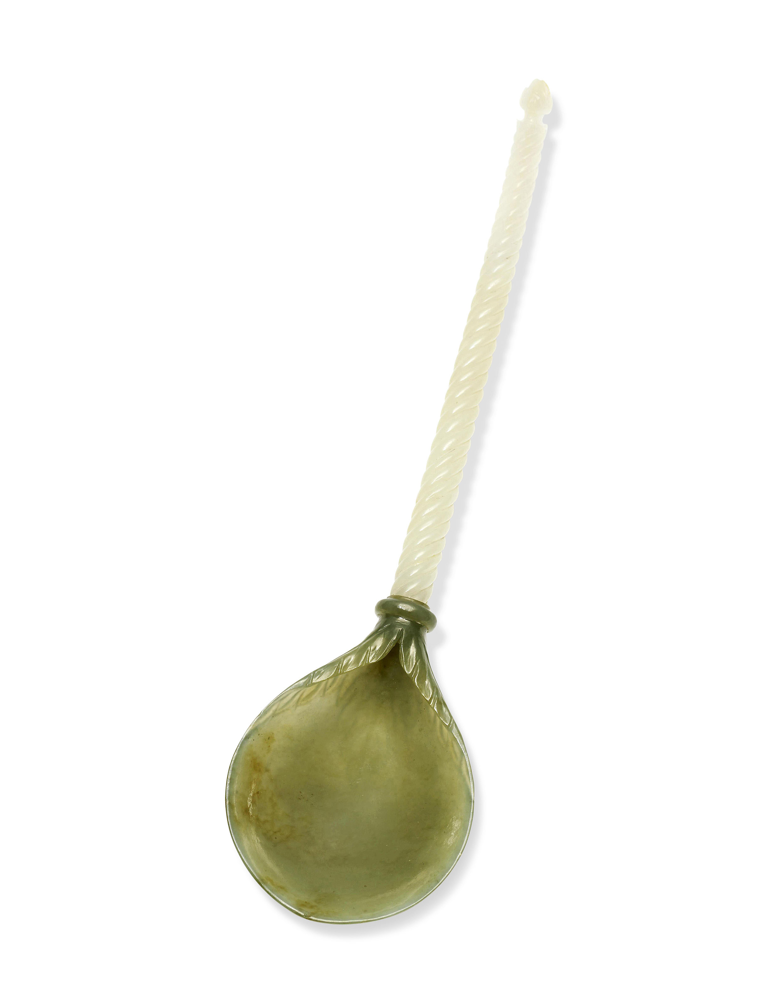 A MUGHAL WHITE AND GREEN JADE SPOON, 18TH-19TH CENTURY | Christie’s