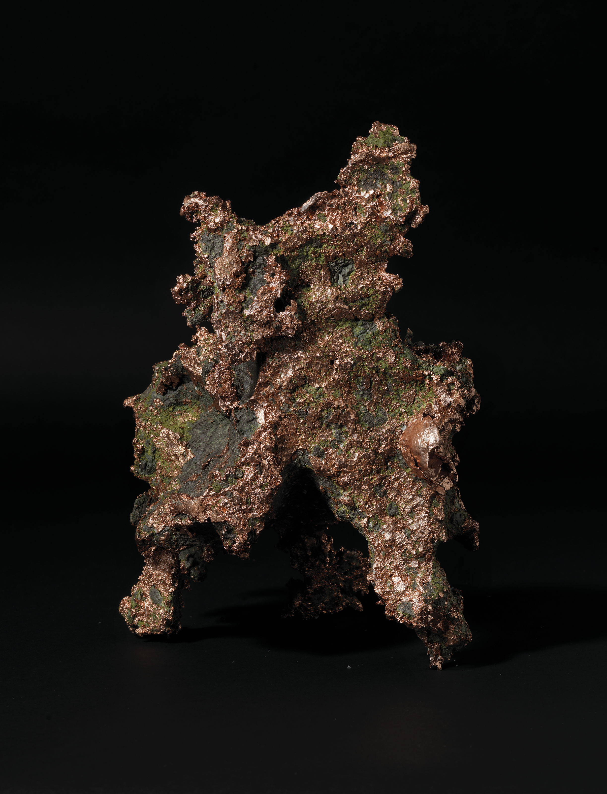 A SPECIMEN OF NATIVE COPPER
