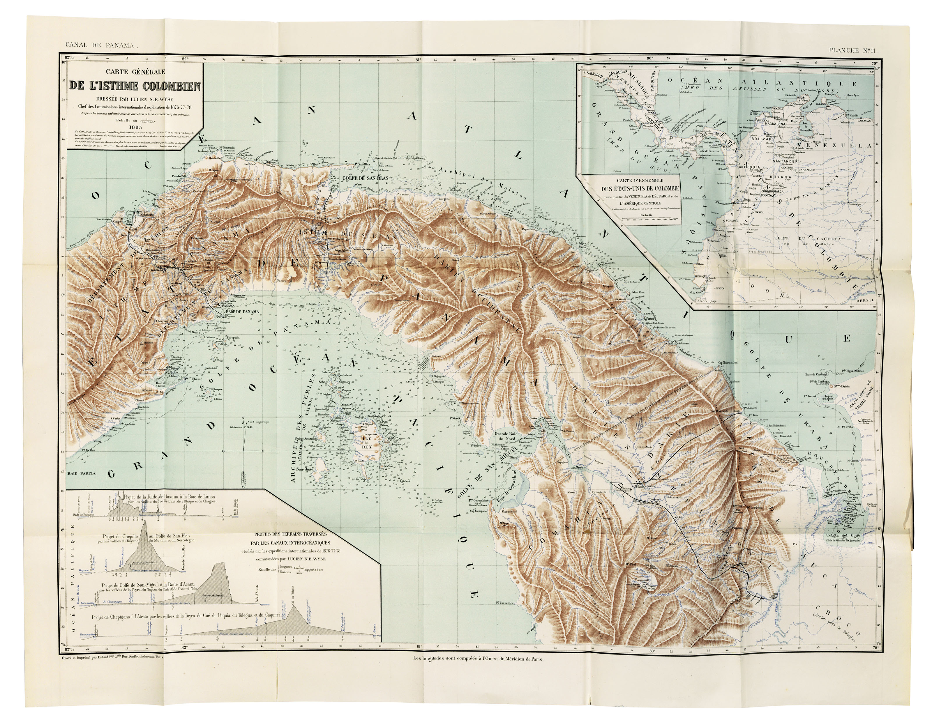 WYSE, Lucien Napoléon Bonaparte (1845-1909). Le canal de Panama. Paris ...