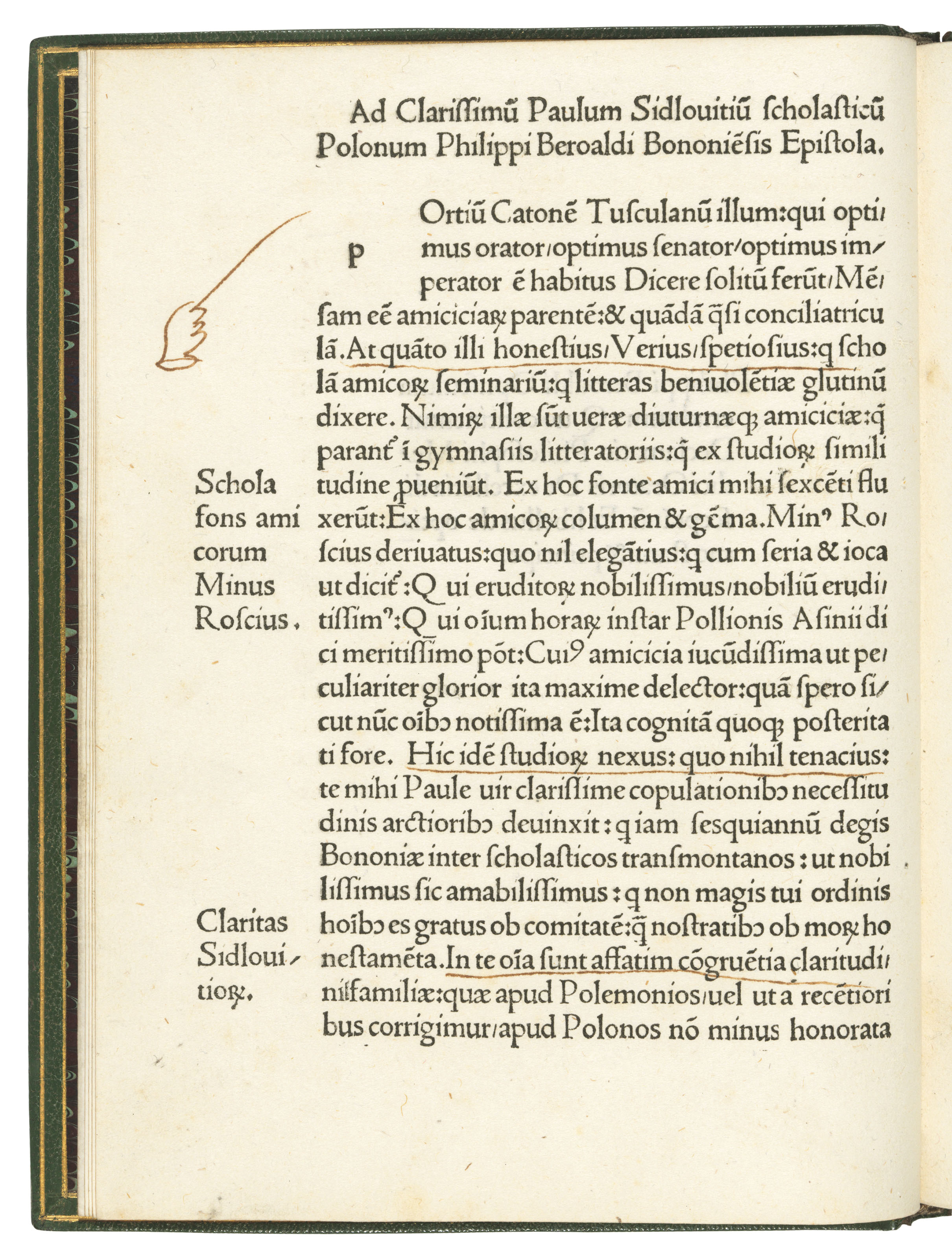 BEROALDUS, Philippus (Filippo Beroaldo, 1453-1505). Declamatio ...
