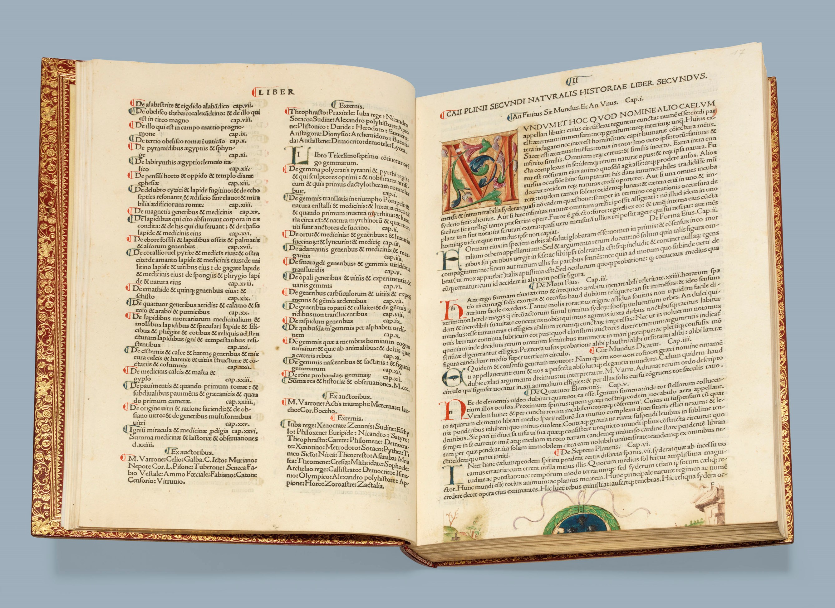 PLINIUS Secundus, Gaius (23-79). Historia naturalis. Edited by Johannes ...