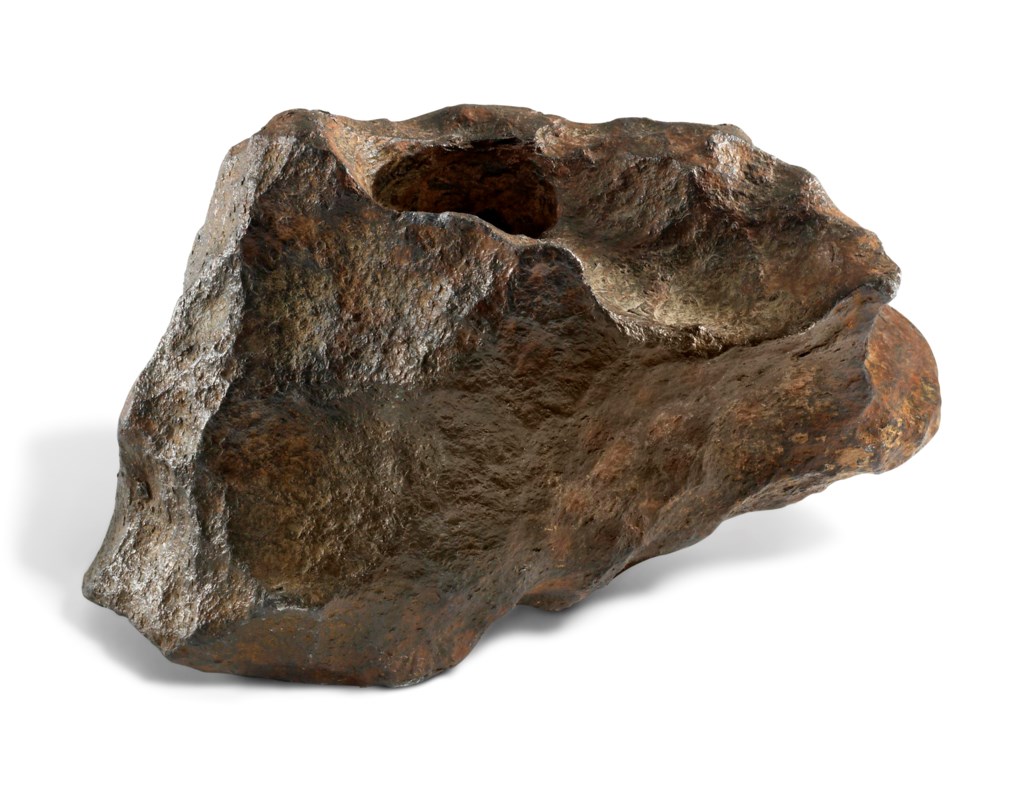 A GIBEON METEORITE — NATURAL SCULPTURE FROM OUTER SPACE, Iron, fine ...