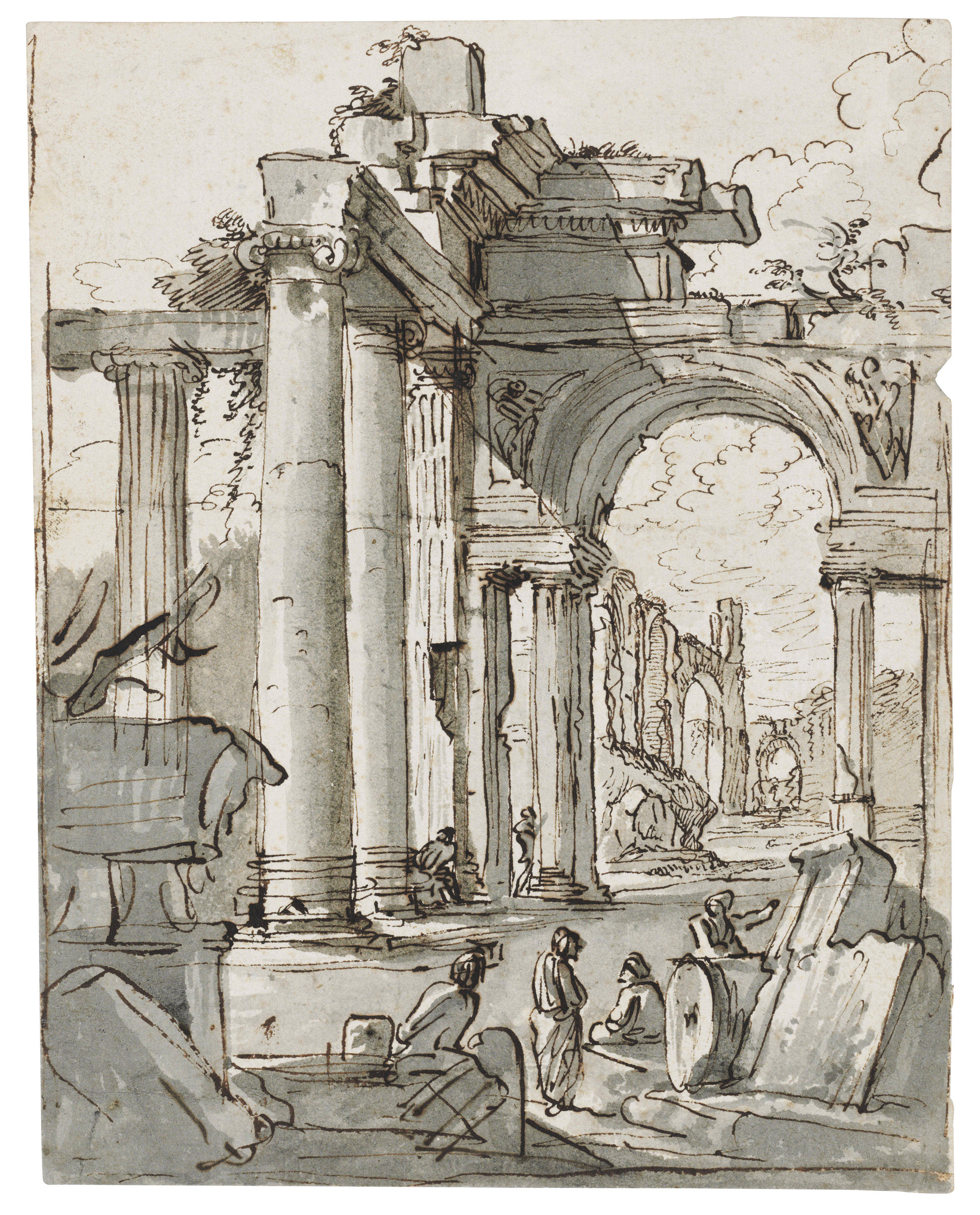 Giovanni Paolo Panini (Piacenza 1691-1765 Rome), An architectural ...
