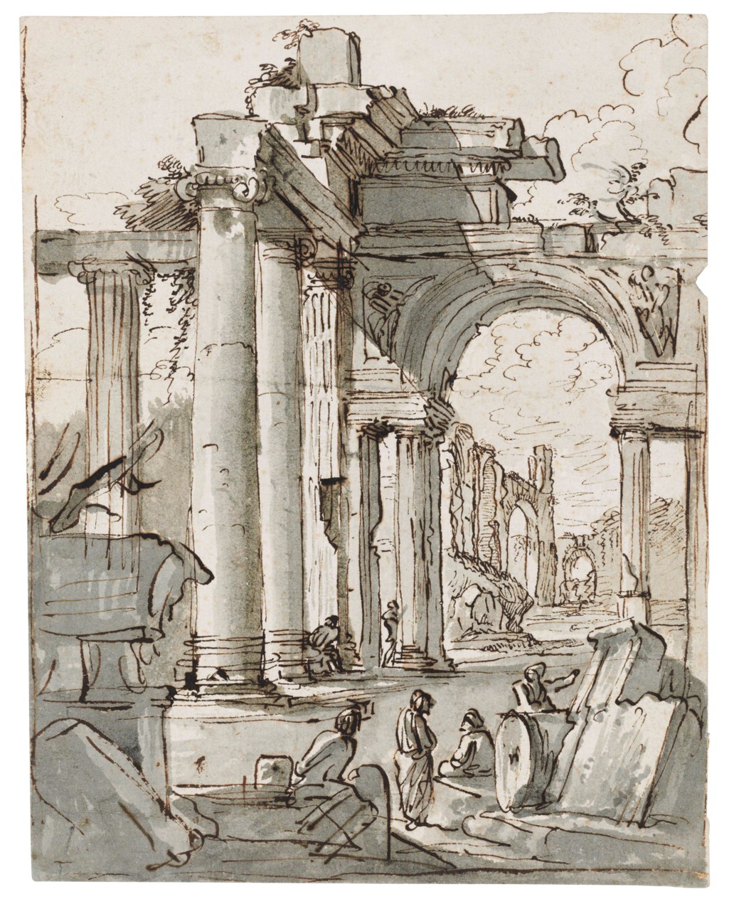 Giovanni Paolo Panini (Piacenza 1691-1765 Rome), An architectural ...
