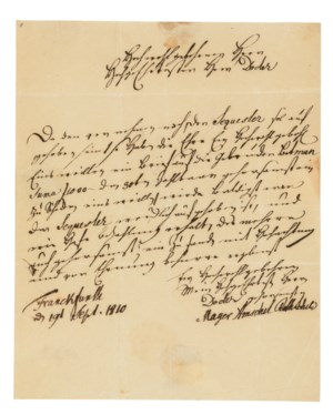 ROTHSCHILD FAMILY. Collection of letters signed by members of the ...