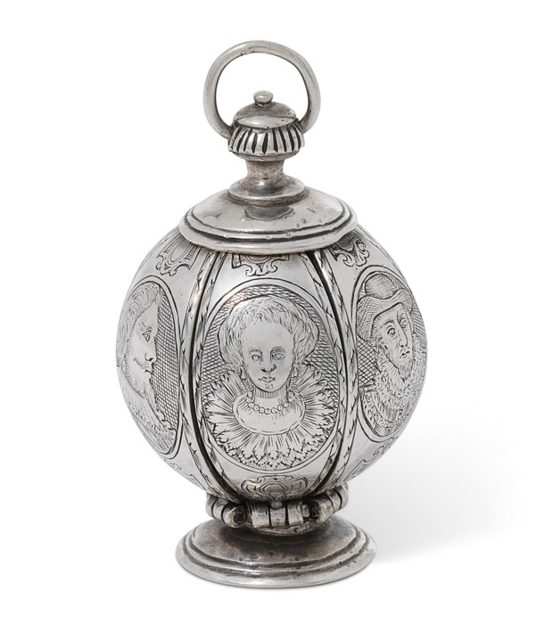 A ELIZABETH I SILVER POMANDER, UNMARKED, EARLY 17TH CENTURY | Christie's