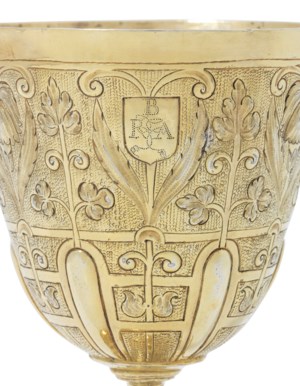 A JAMES I SILVER-GILT STEEPLE CUP, LONDON, 1611, MAKER'S MARK TF IN ...