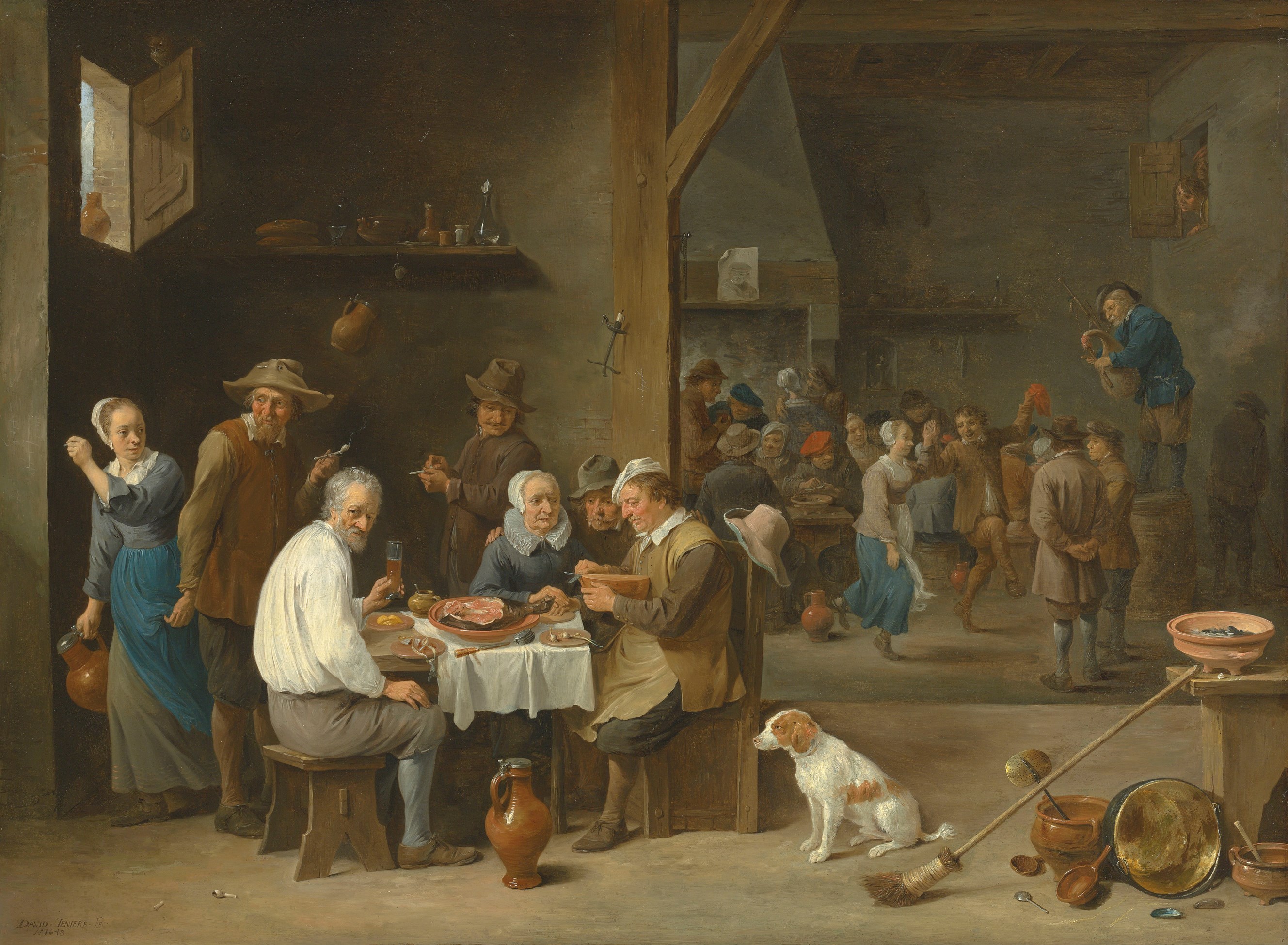 David Teniers, the Younger (Antwerp 1610-1690 Brussels), Le déjeuner au ...