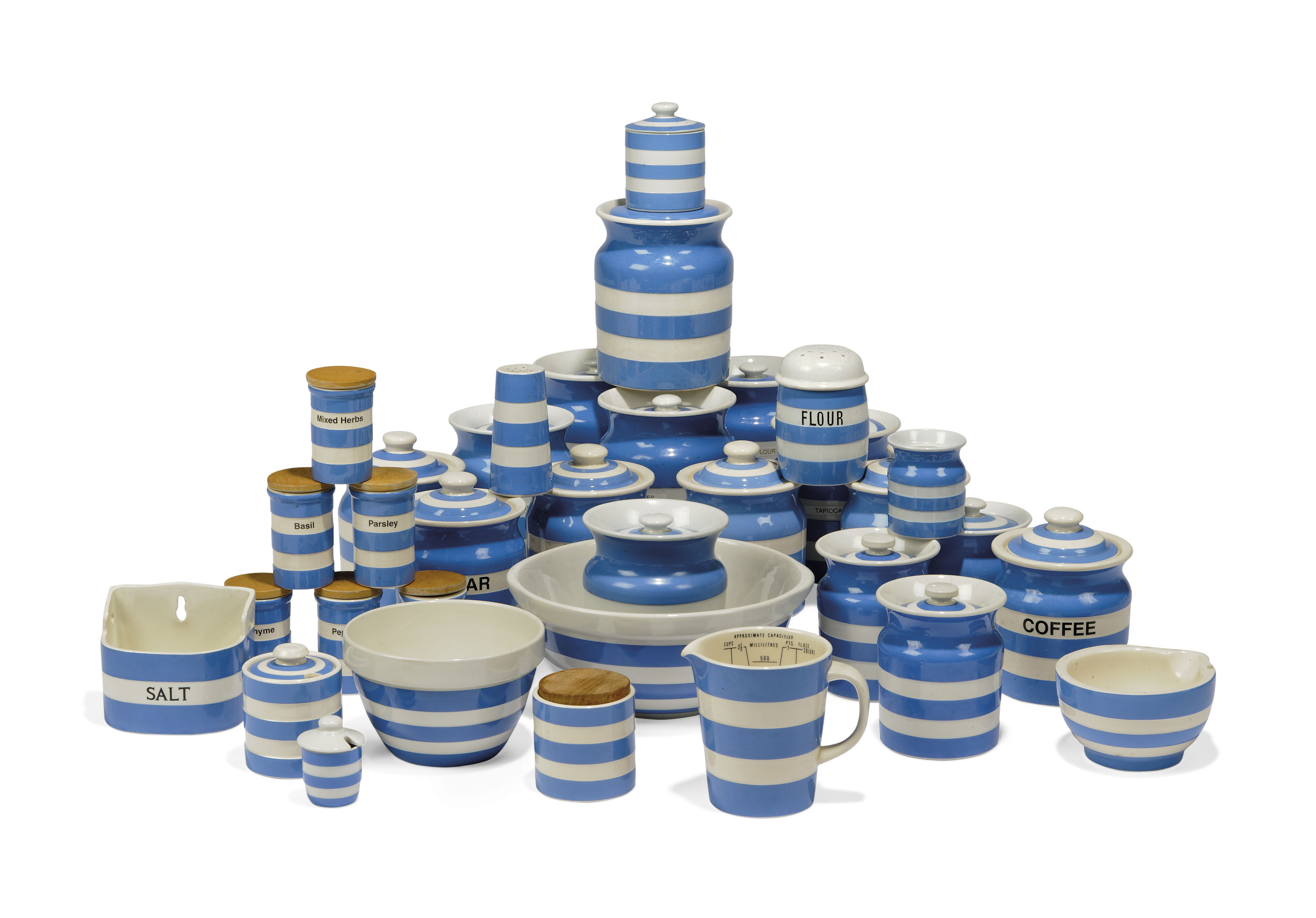 AN EXTENSIVE COMPOSITE GROUP OF CORNISHWARE , 20TH CENTURY, VARIOUS ...