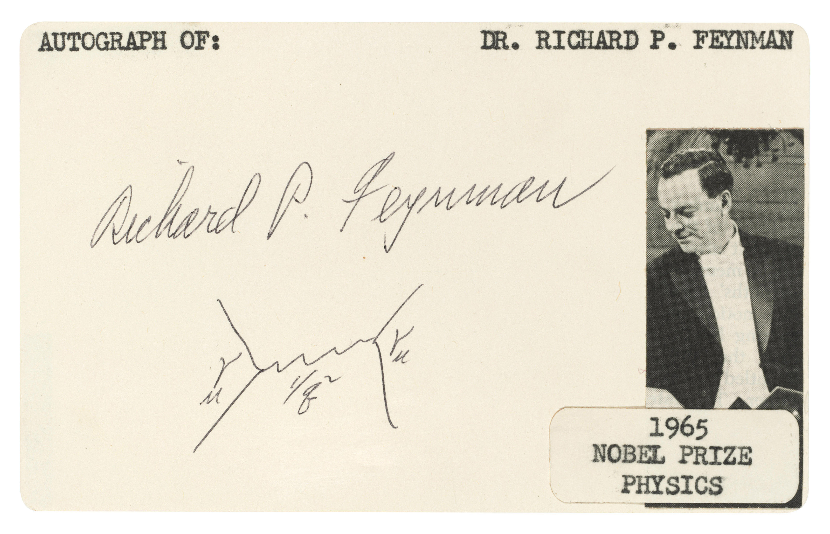Feynman and his diagram, Richard Feynman. n.d. | Christie’s