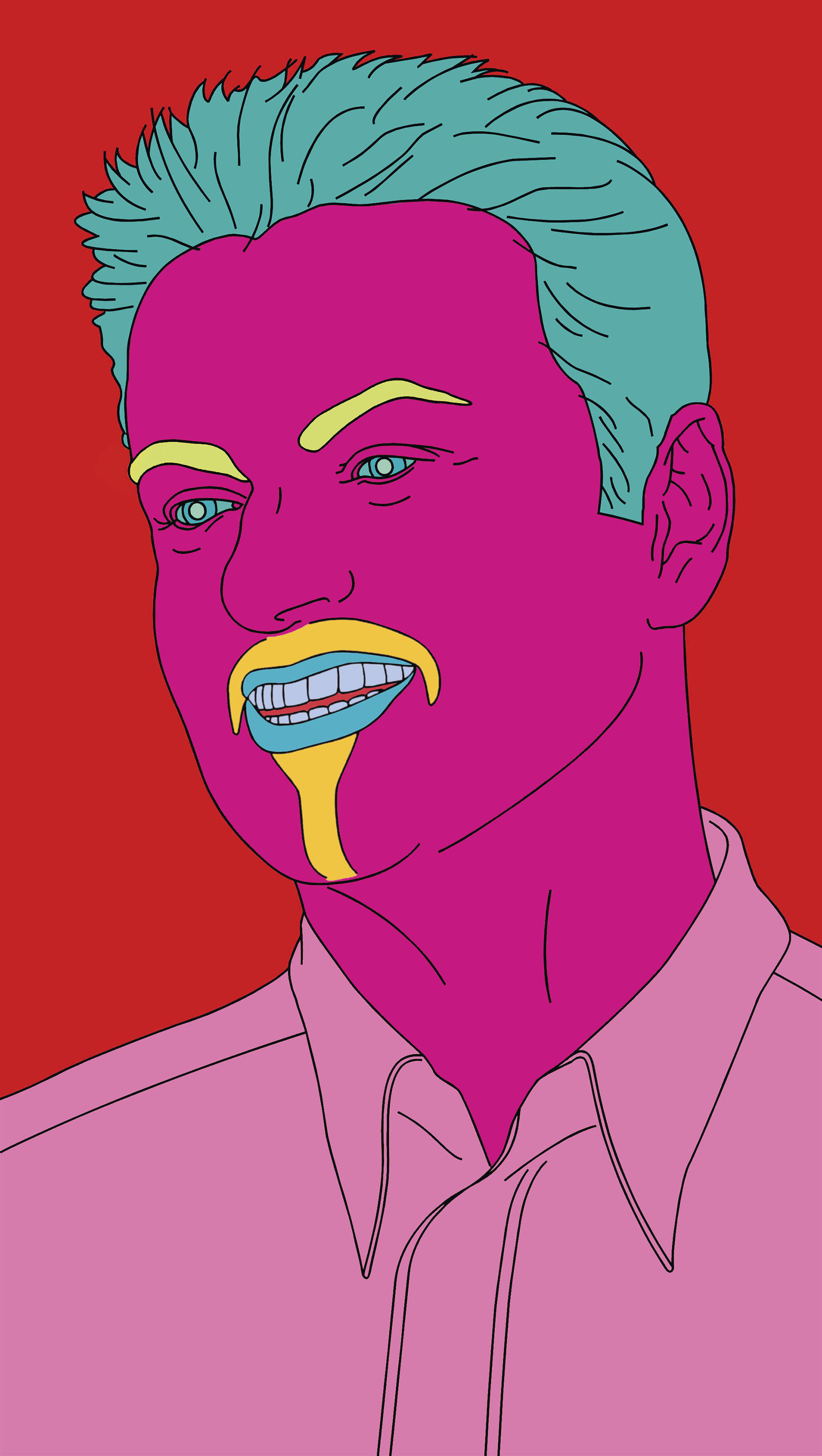 Michael Craig-Martin (b. 1941), Commissioned Portrait Untitled (George ...