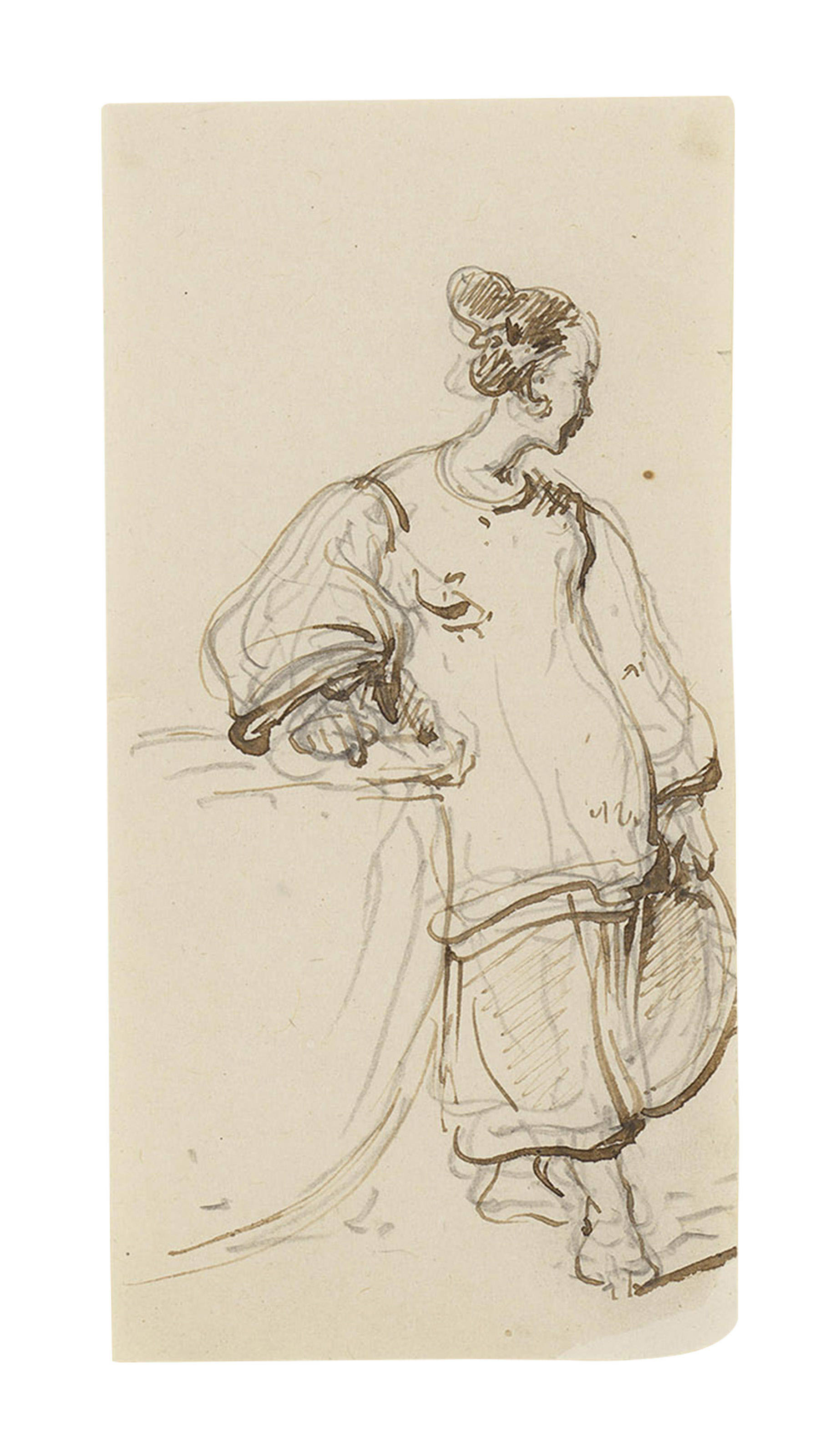 George Chinnery (London 1774-1852 Macau, China), Study of a Tanka girl ...