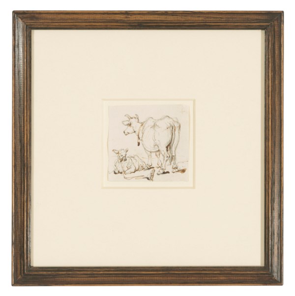 George Chinnery (London 1774-1852 Macau, China), A cow and a calf ...