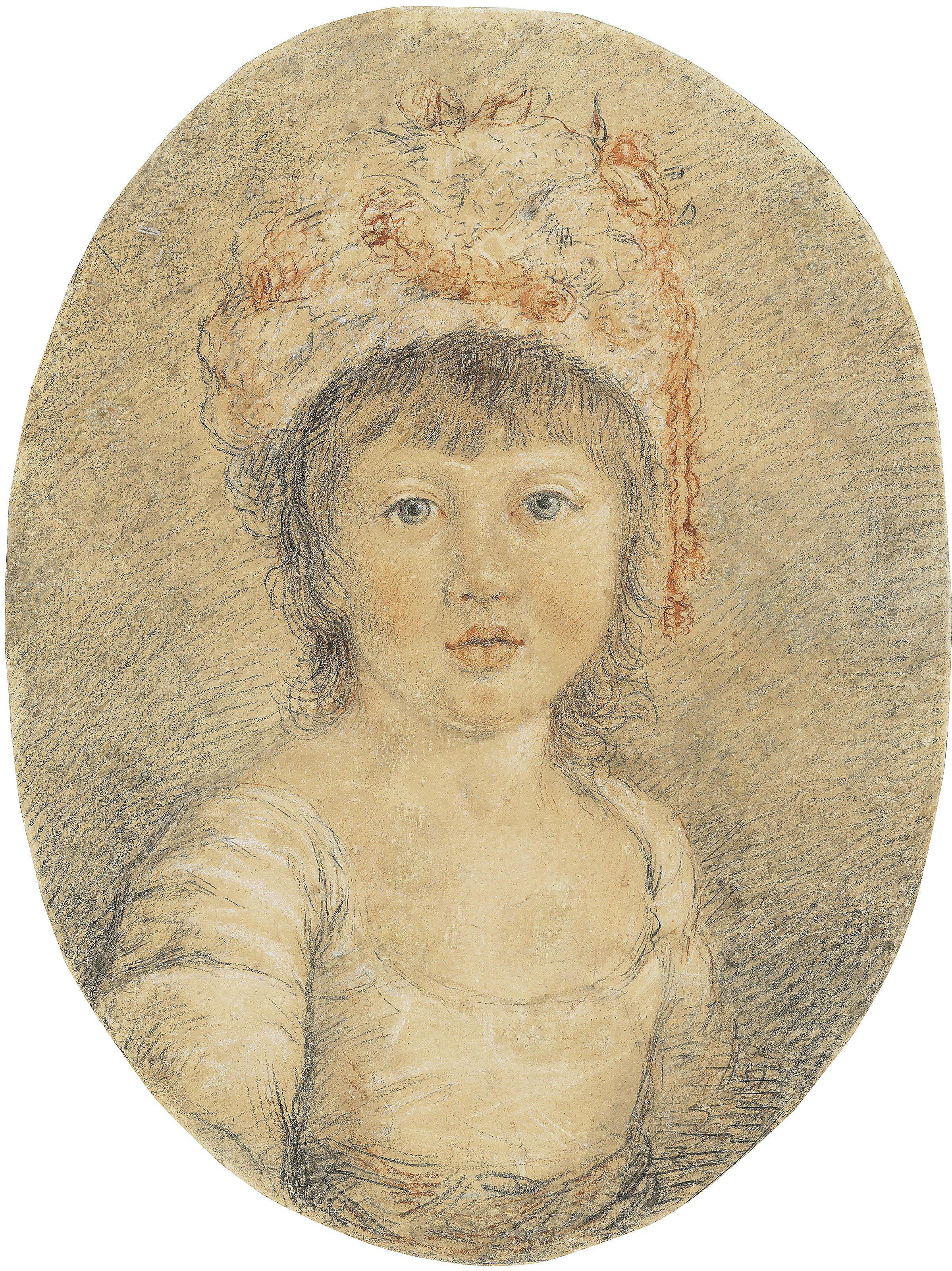 John Hoppner, R.A. (London 1758-1810), Portrait of a young girl, bust ...