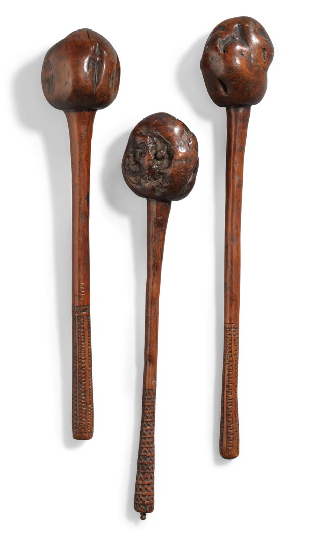 THREE THROWING CLUBS, I ULA TAVATAVA, REPUBLIC OF FIJI | Christie's