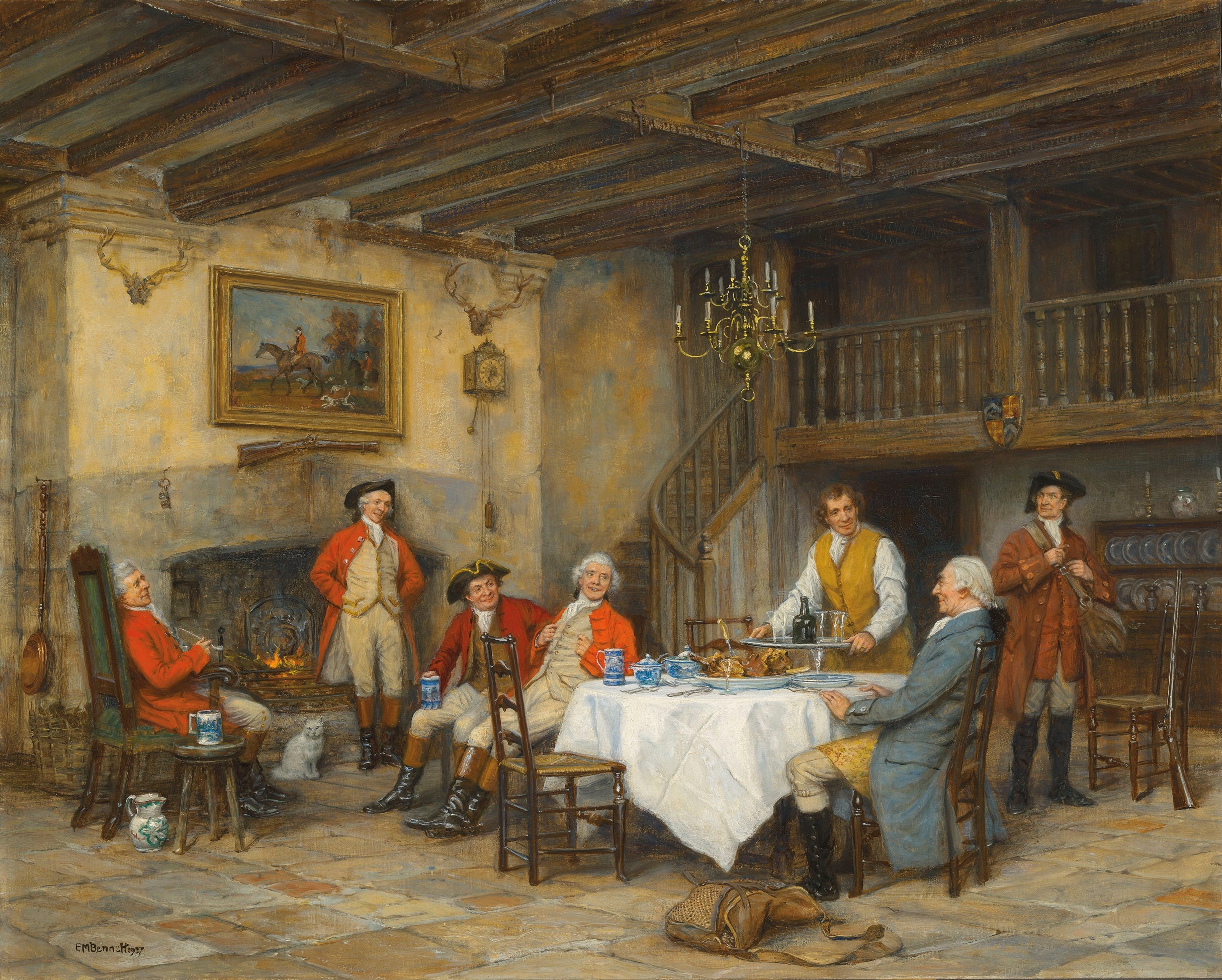 Frank Moss Bennett (1874-1953), At the Sportsman's Arms | Christie's