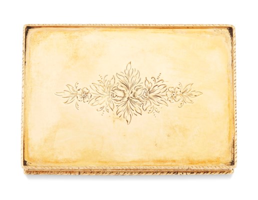 AN ITALIAN SILVER-GILT SNUFF-BOX SET WITH A MICROMOSAIC PLAQUE, ROME ...