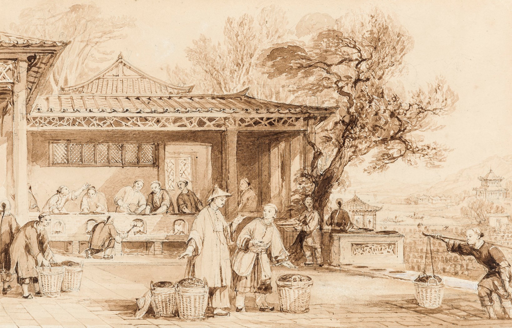Thomas Allom (1804-1872), The Culture and Preparation of Tea; and ...