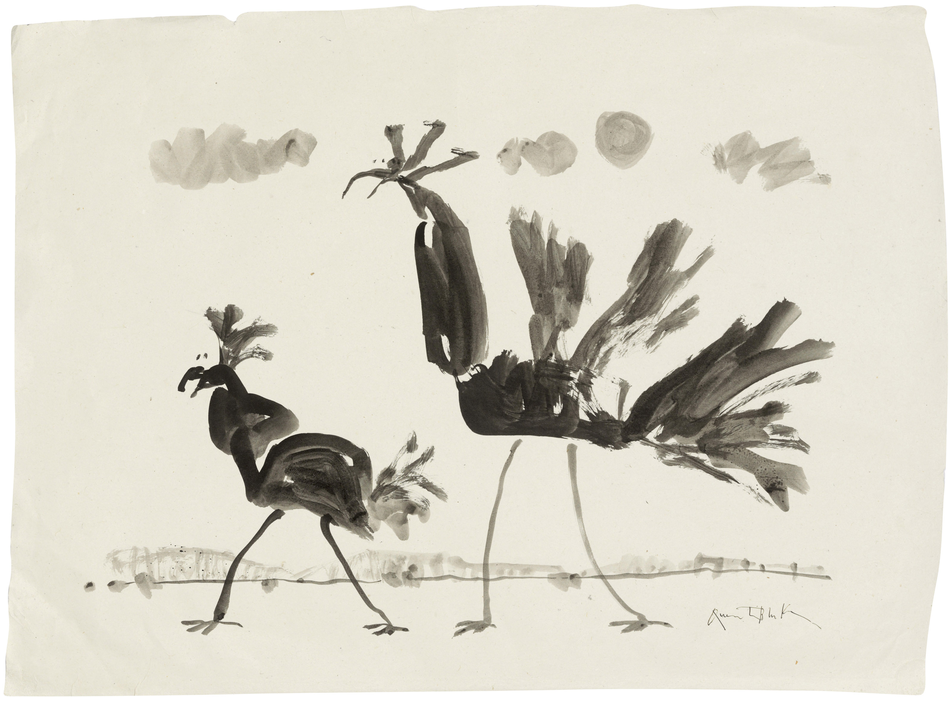 Quentin Blake (b.1932), Birds in a Landscape | Christie’s